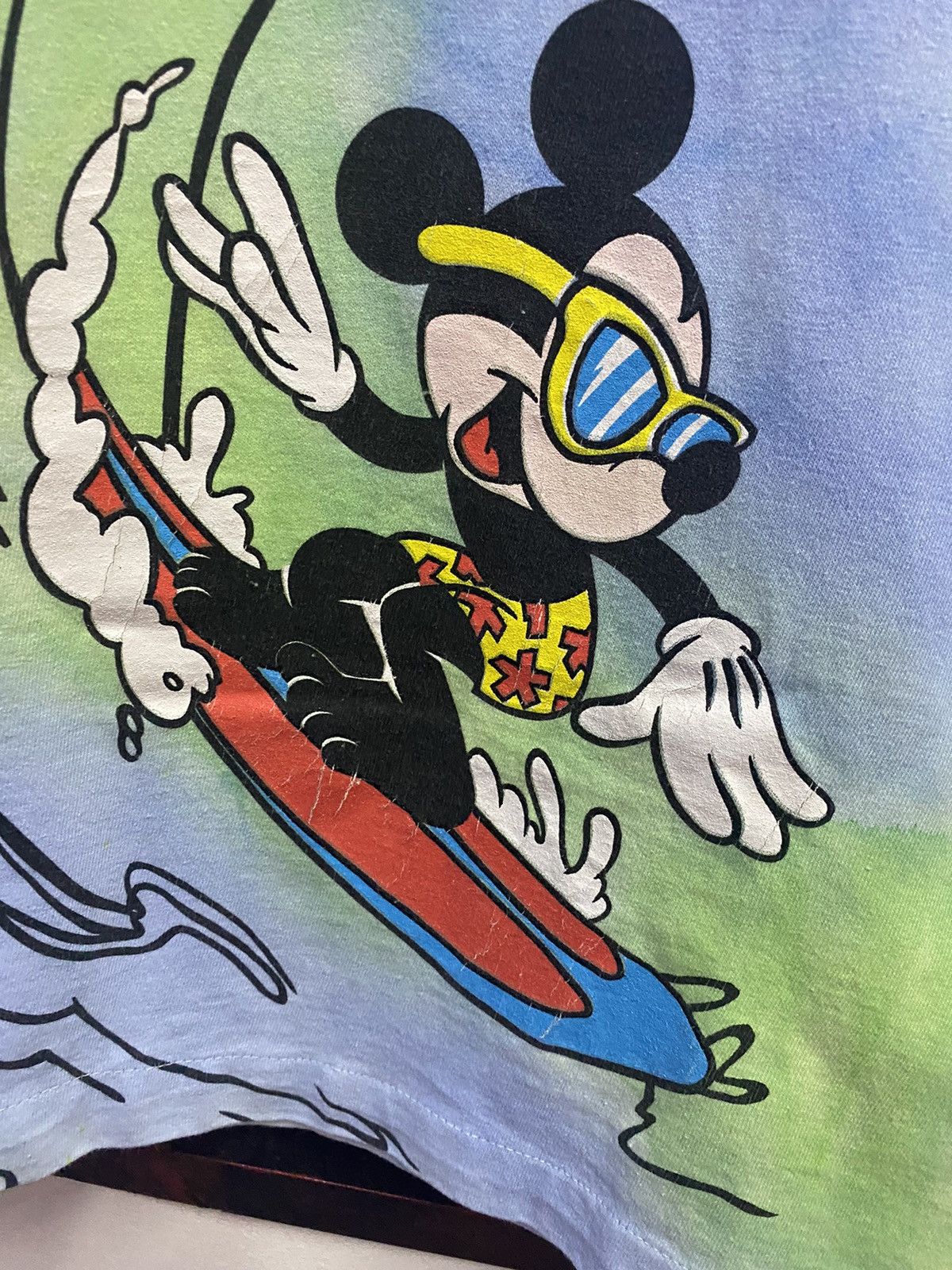 Mickey Mouse × Surf Style × Vintage Vintage Overprint Mickey Mouse ...