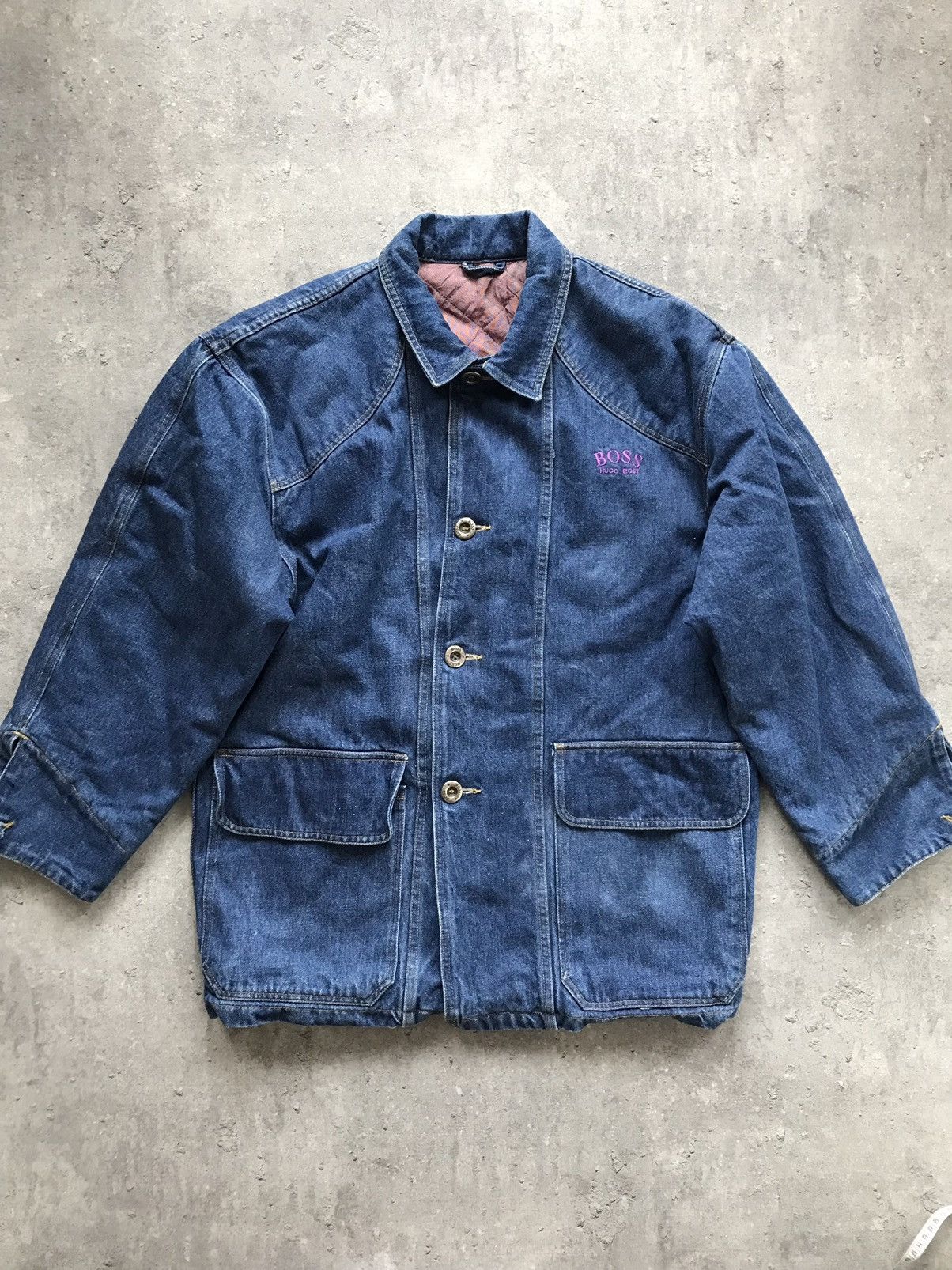 Hugo Boss × Vintage Vintage 90’s Hugo Boss Lined Barn Chore Coat Jacket ...