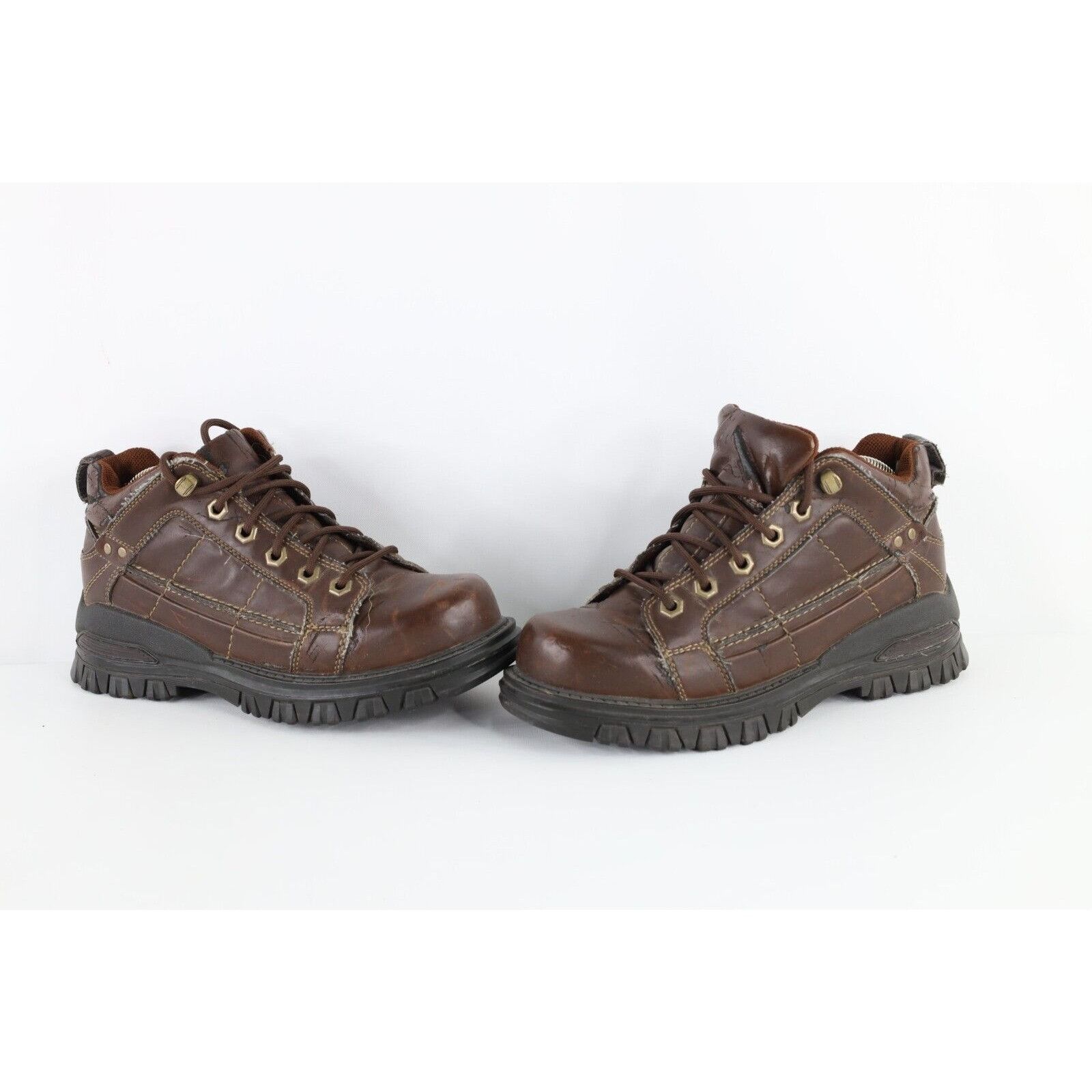 Vintage Vintage Grunge Goth EDM Distressed Chunky Platform Boots | Grailed