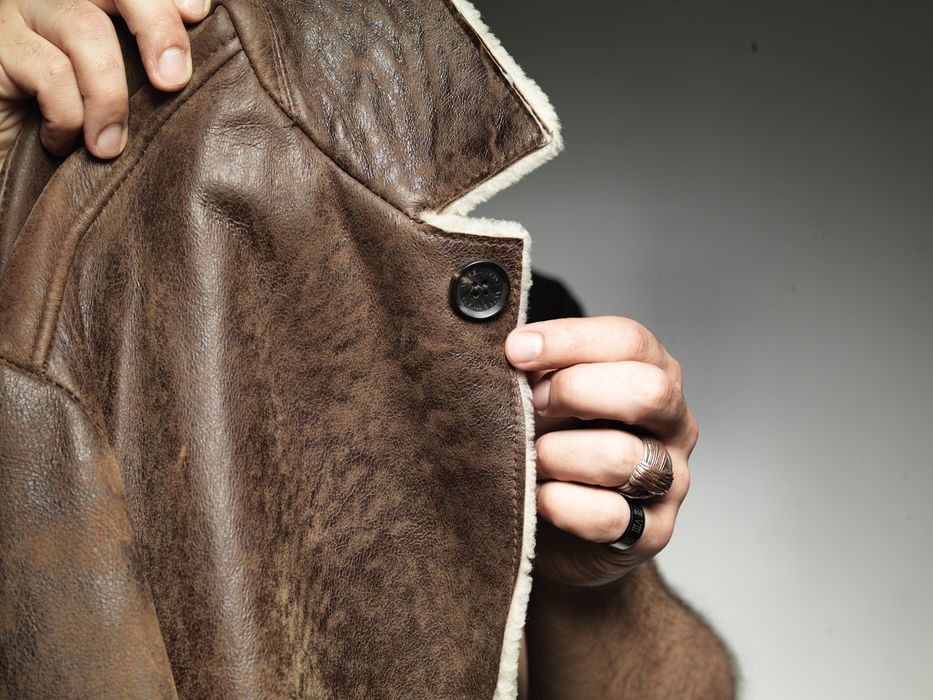 Andrew Marc Andrew Marc Lamb Shearling Leather Jacket Coat Varvatos ...