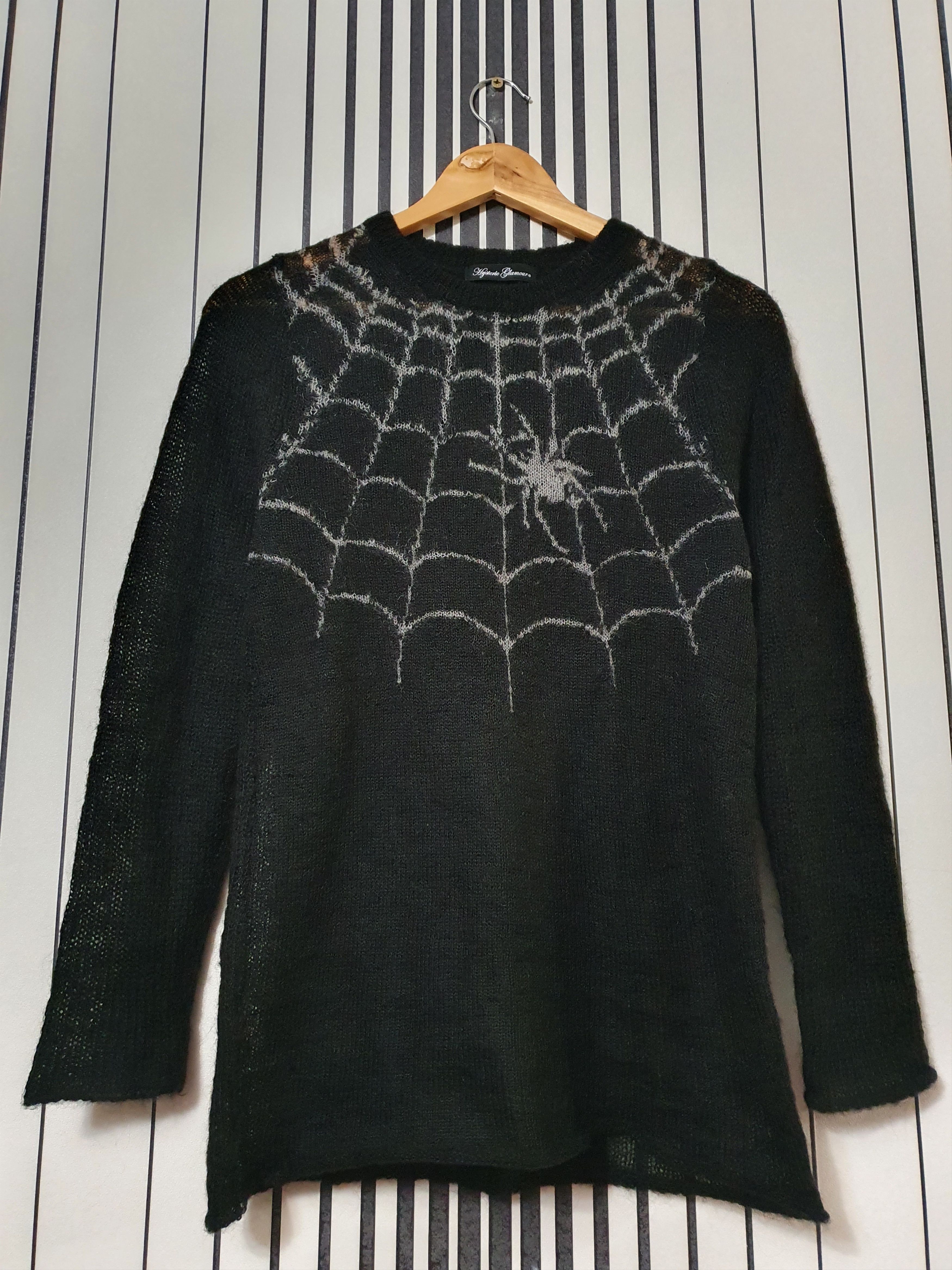 Vintage 90'S Vintage Hysteric Glamour Y2k Spider Web Mohair Sweater ...
