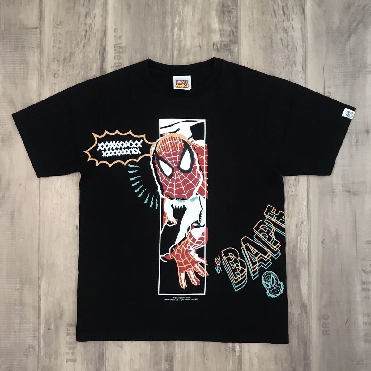 Bape × Marvel Comics BAPE × marvel comics Spider-Man T-shirt Black ...