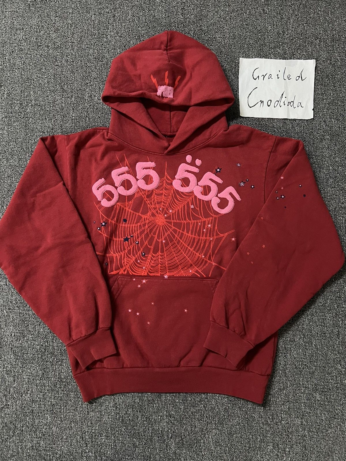 Young Thug DS Sp5der 555 red hoodie | Grailed