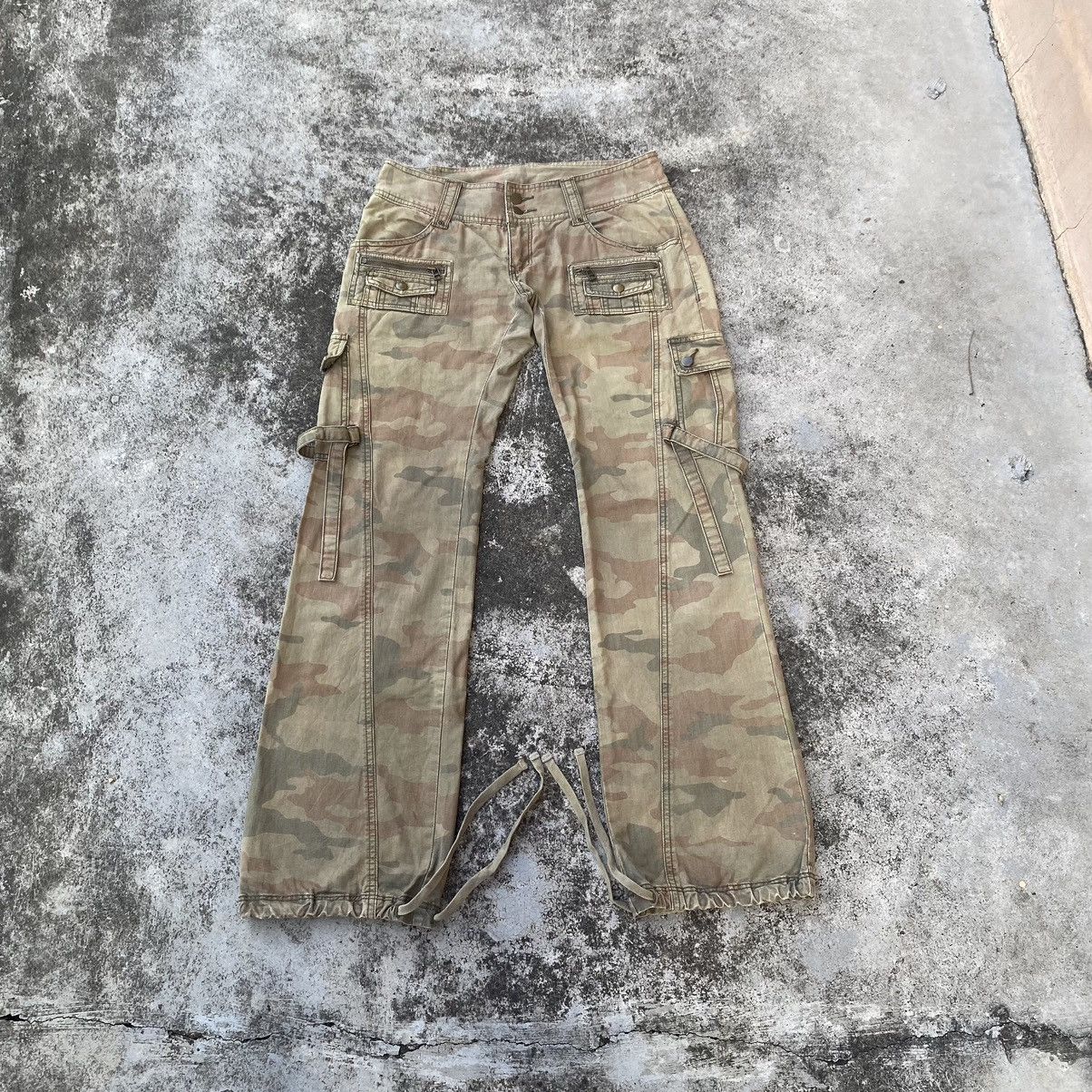 Military Vintage Avirex HBT Drawstring Tactical Parachute Cargo Pant ...