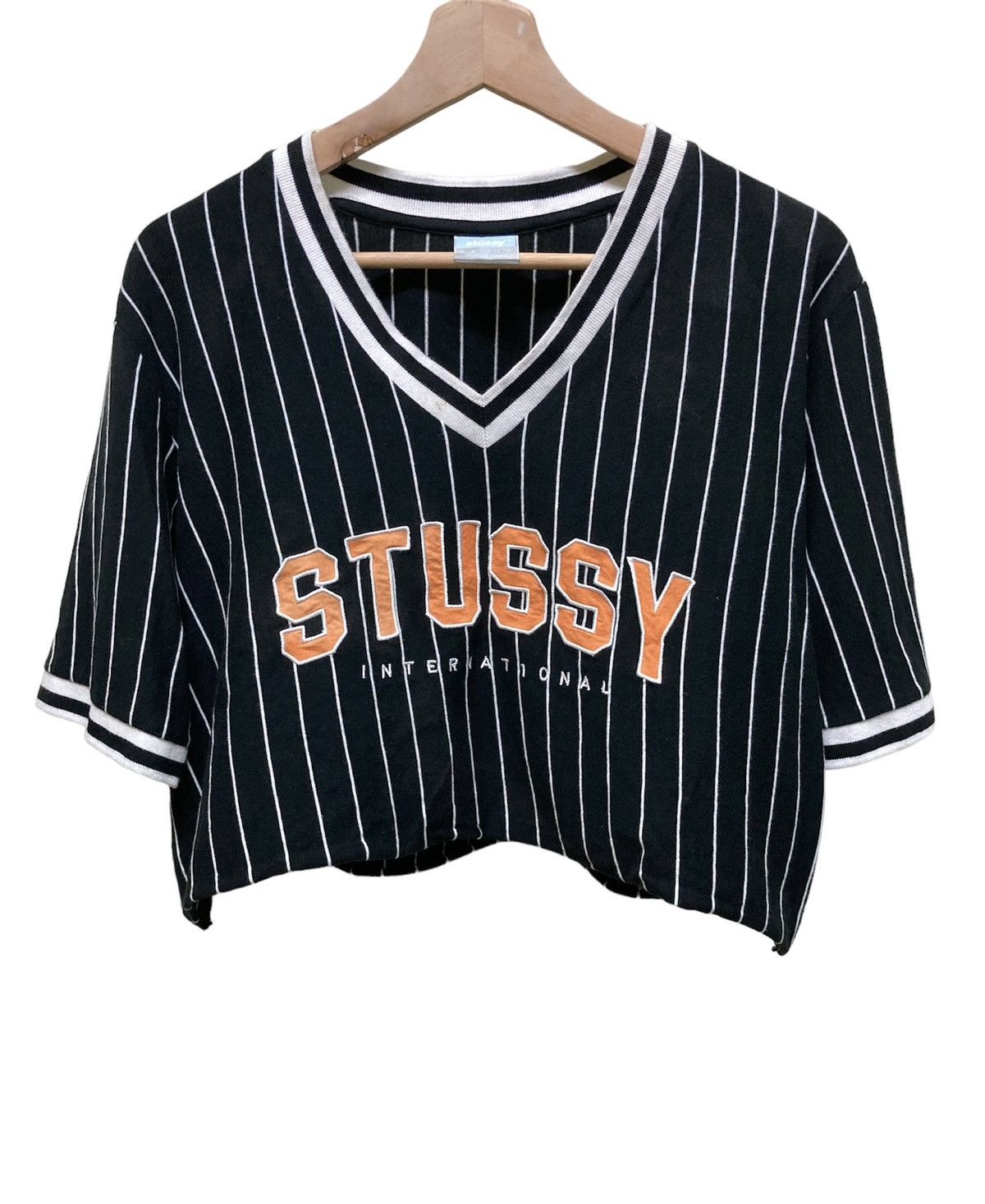 Streetwear × Stussy Stussy Crop Top Tee | Grailed