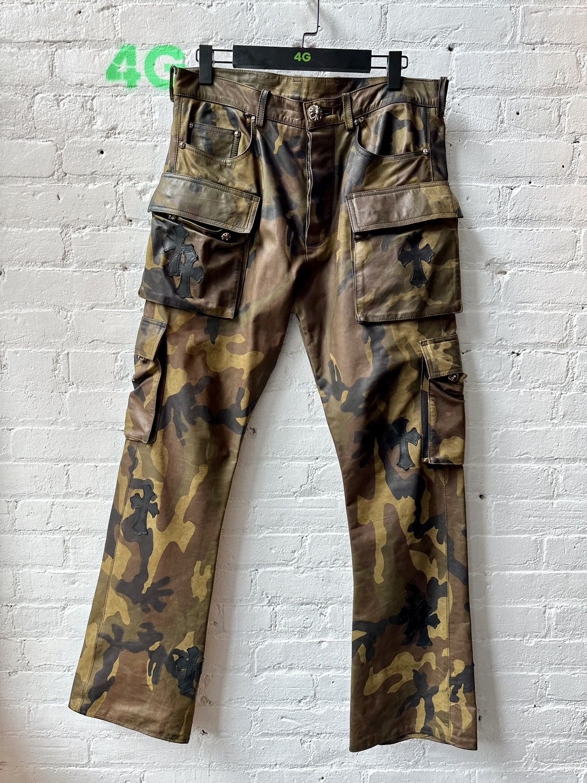 Chrome Hearts Chrome Hearts KRISTIAN STARK Personal LEATHER CROSS JEANS ...