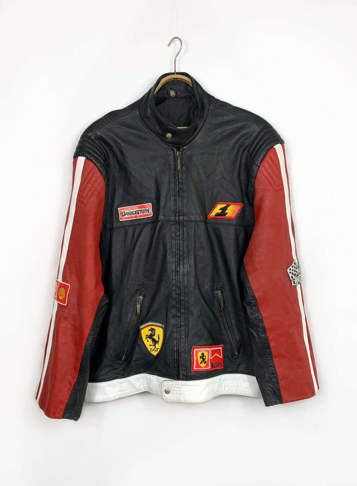 Ferrari × Racing × Vintage VINTAGE FERRARI FORMULA 1 MARLBORO LEATHER ...