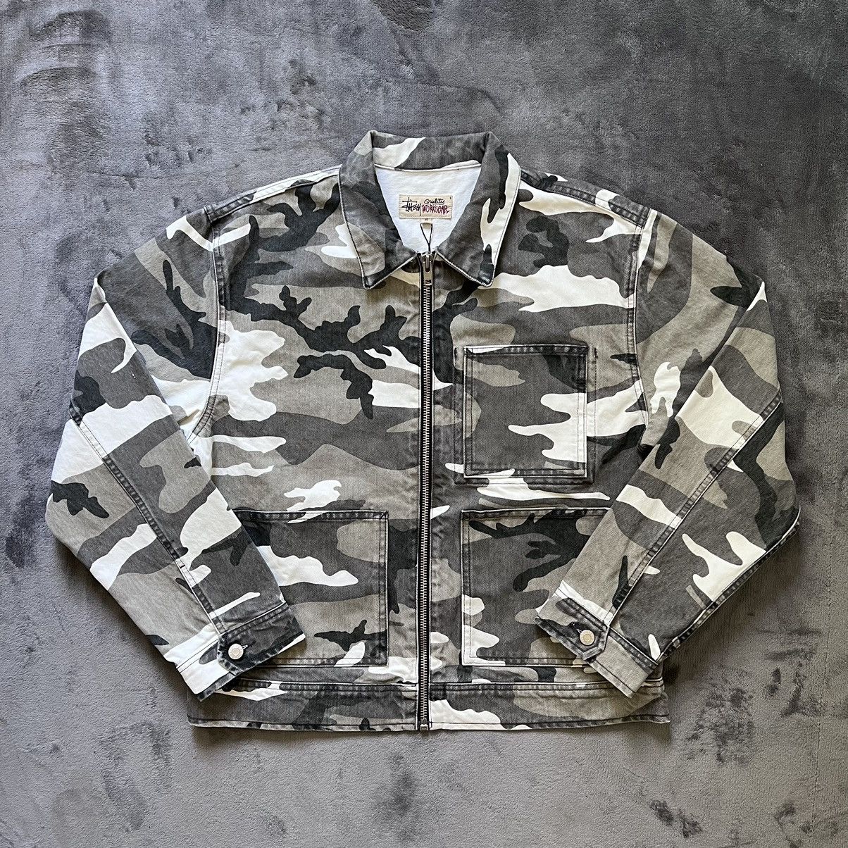 Stussy Stussy Camo Zip Work Jacket - Multi | Grailed