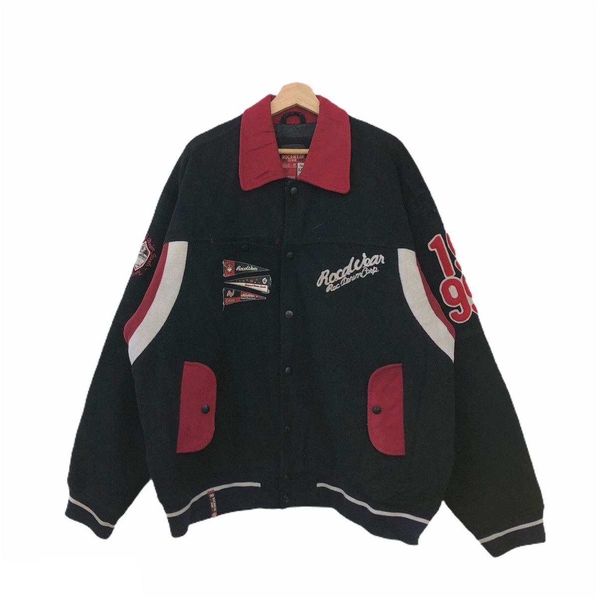 Japanese Brand VARSITY JACKET ROCAWEAR ROC DENIM CORP LIMITED EDITION ...