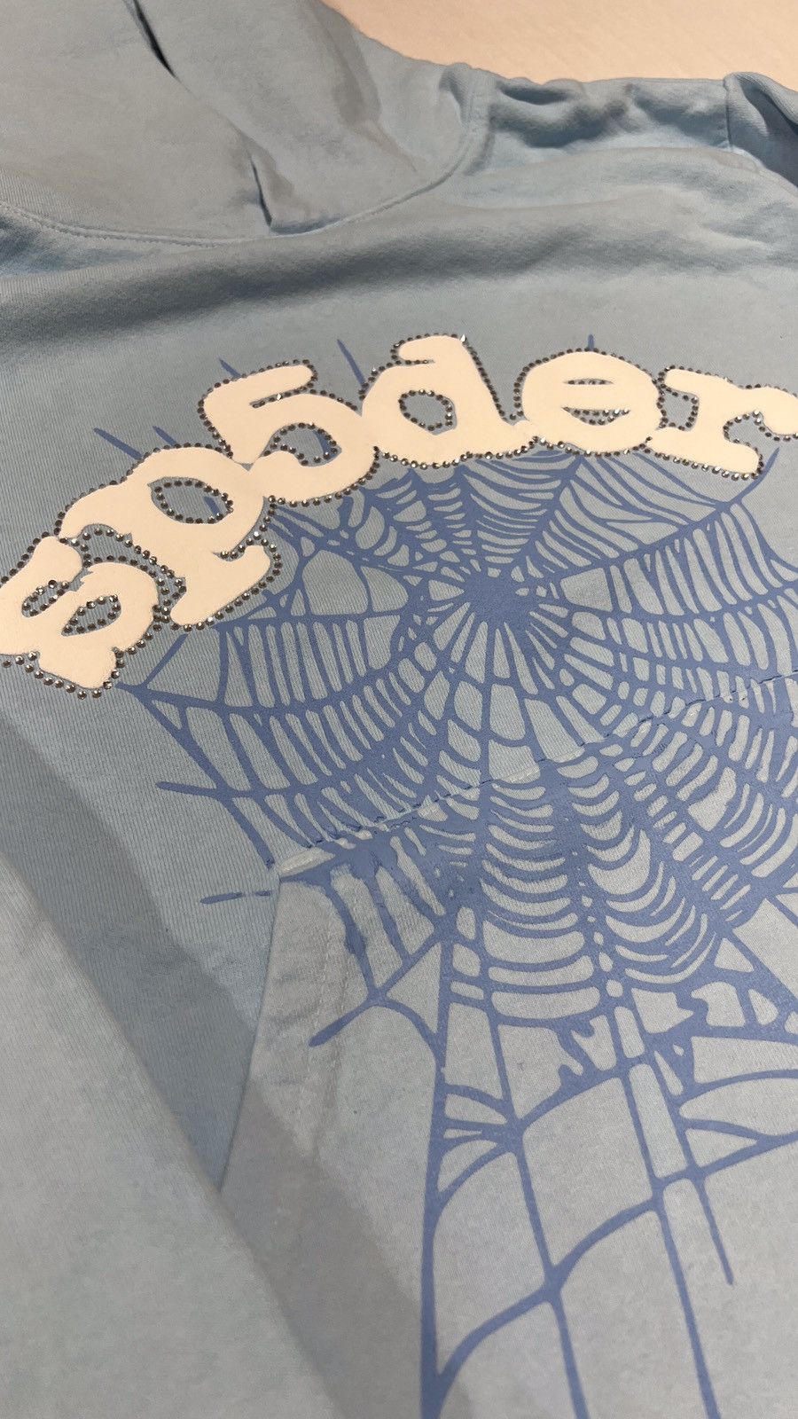 Spider Worldwide Sp5der Web Hoodie Sky Blue | Grailed