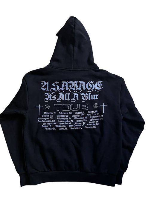 Drake Drake 21 Savage IAAB It's All A Blur Tour Merch 2023 Hoodie | Grailed