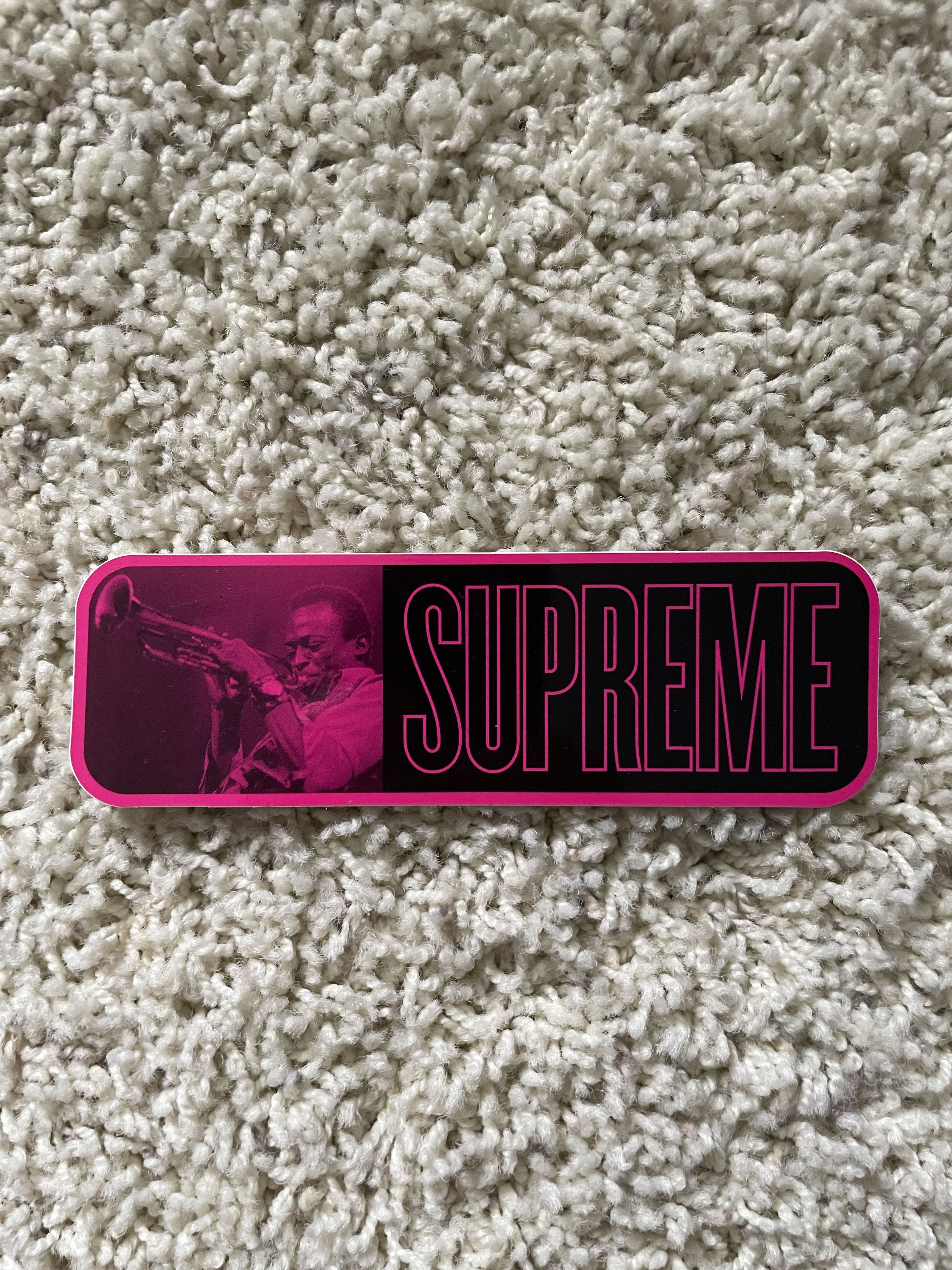 Supreme Miles Davis Sticker | Grailed