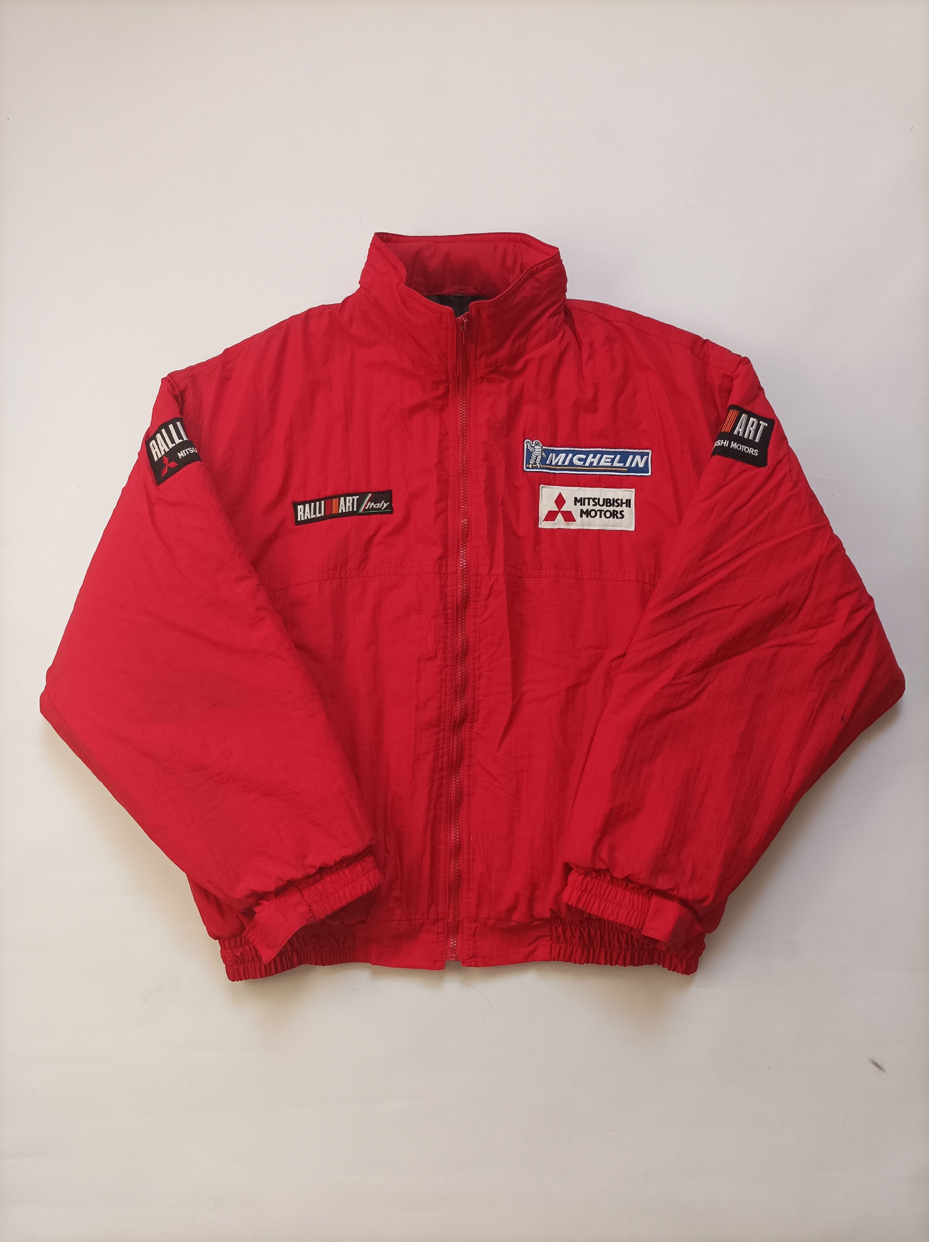 Racing × Vintage Mitsubishi Ralliart Racing Bomber Jacket Vintage 90s ...