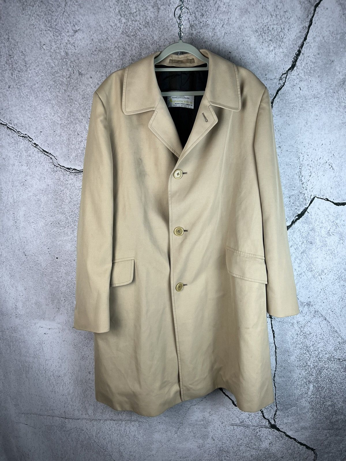 Vintage Aquascutum England Aqua 5 viscose trench coat | Grailed