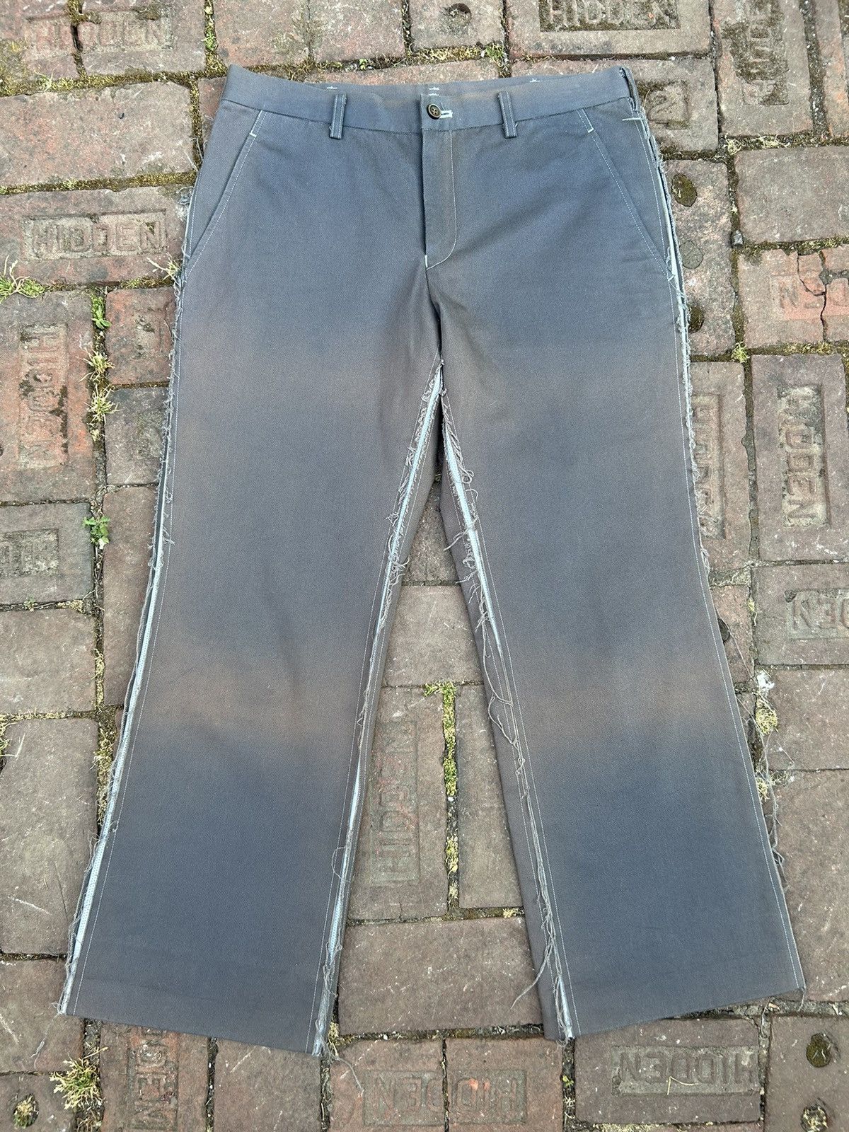 Comme des Garcons CDGHP AD2003 Shredded Sun Fade Pants | Grailed