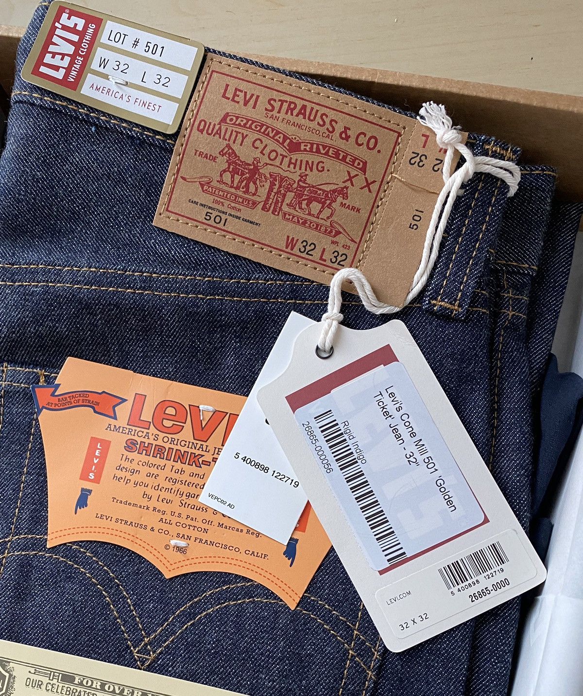 Levi's Vintage Clothing LVC 1971 Golden Ticket 501 Jeans Selvedge | Grailed