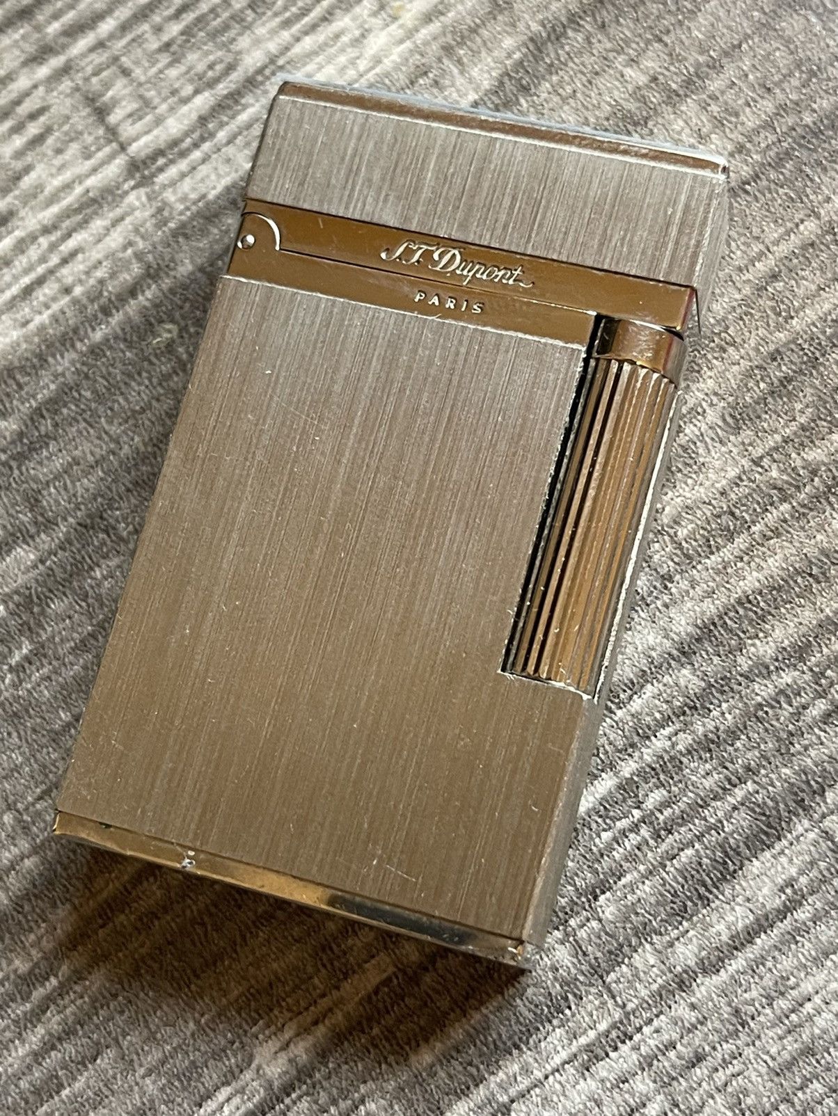 S.T. Dupont St DuPont ligne 2(line 2) silver-great working condition ...