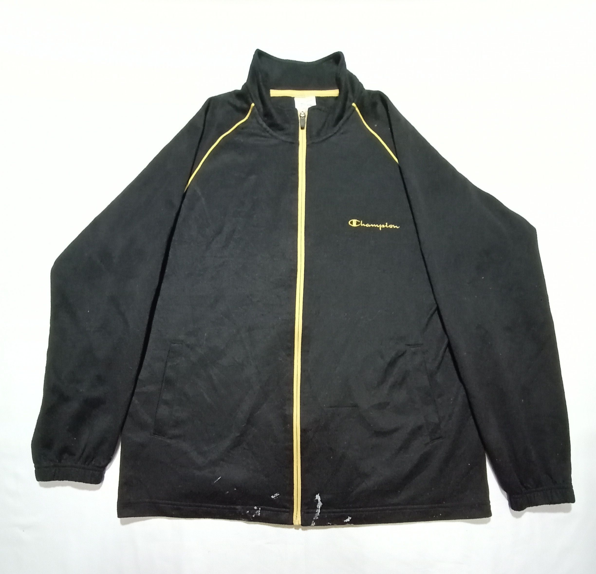Champion Champion Sweater Black Color Embroidery Logo | Grailed