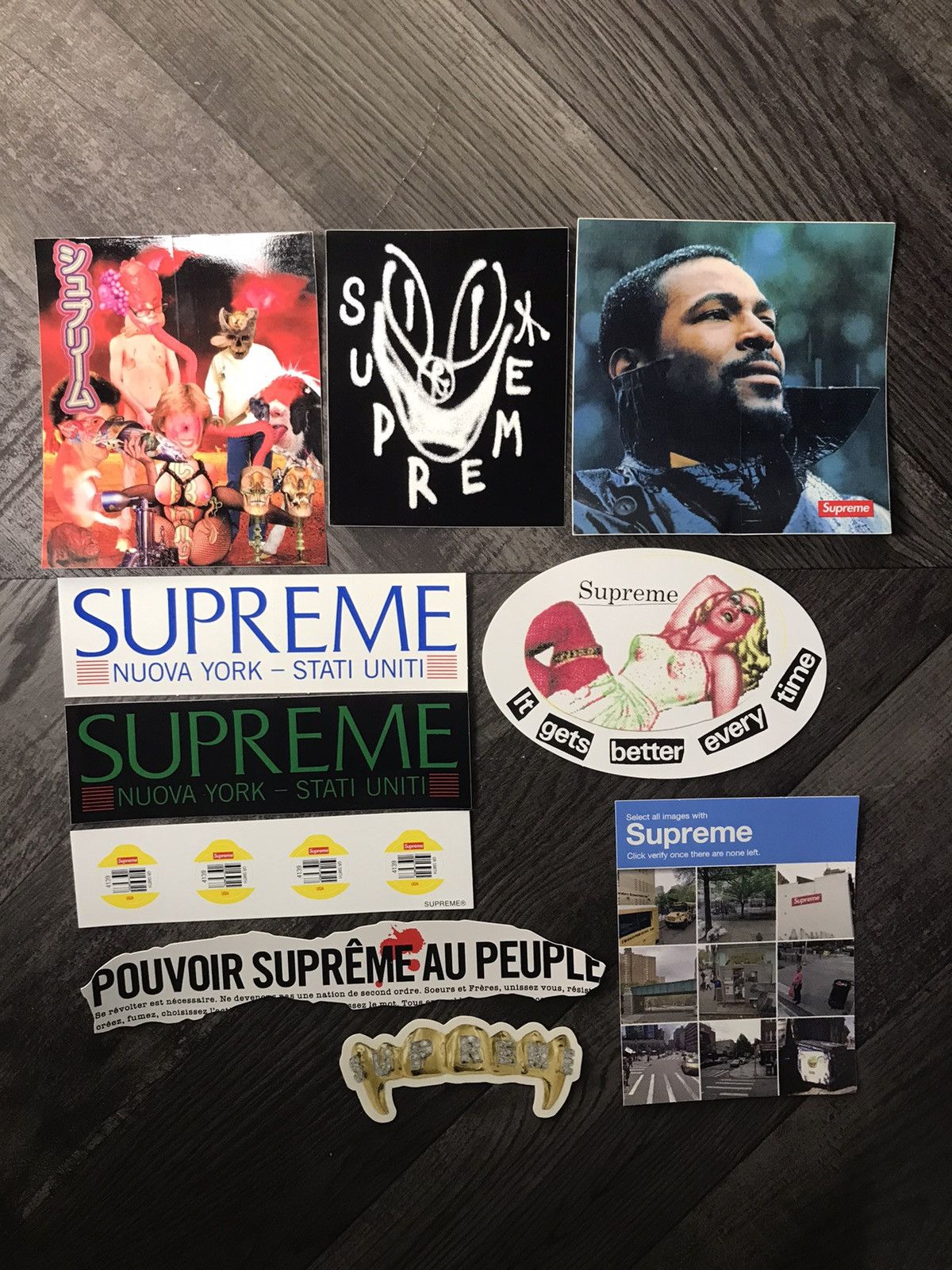 Supreme 10x Supreme Stickers Lot | Grailed