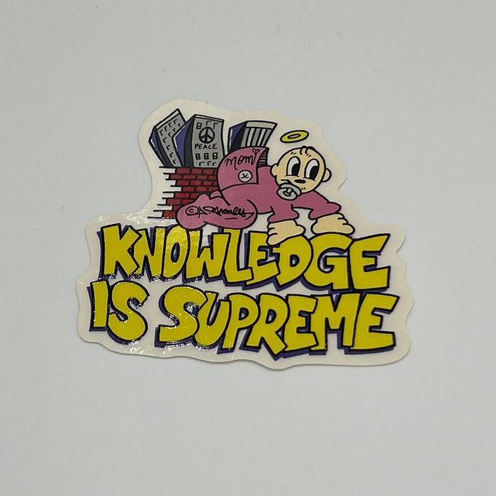 Supreme Supreme Knowledge is Supreme Sticker | Grailed