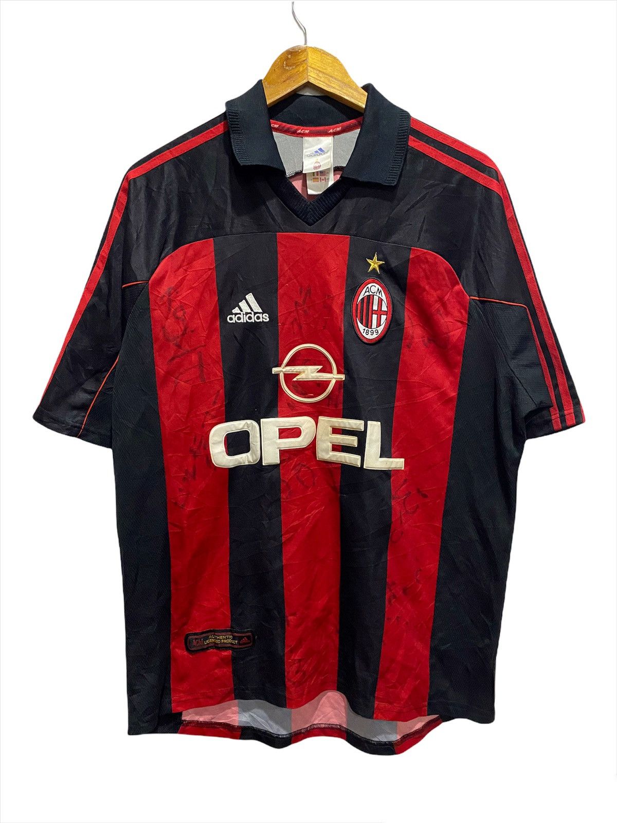 Adidas Vintage AC Milan Jersey Made in italy | Grailed