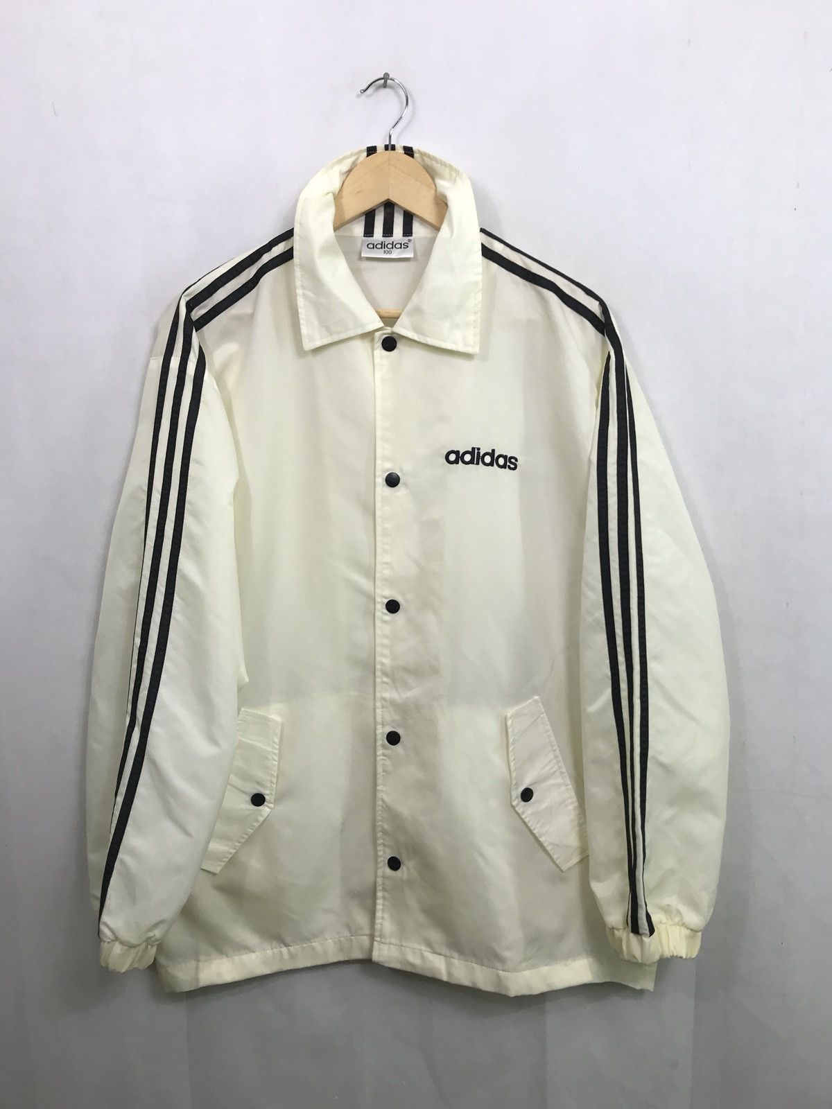 Adidas 90s Adidas Snap Button Light Jacket Kanye West | Grailed