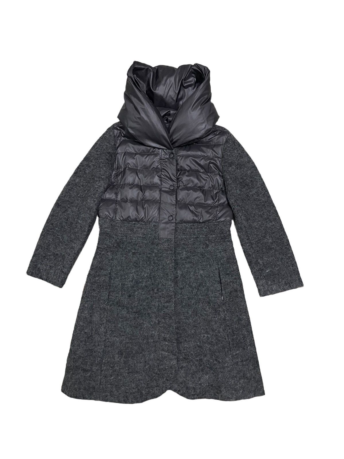 Otto Japanese Streetstyle Padded Hood Puffer Hybrids Wool Coat | Grailed