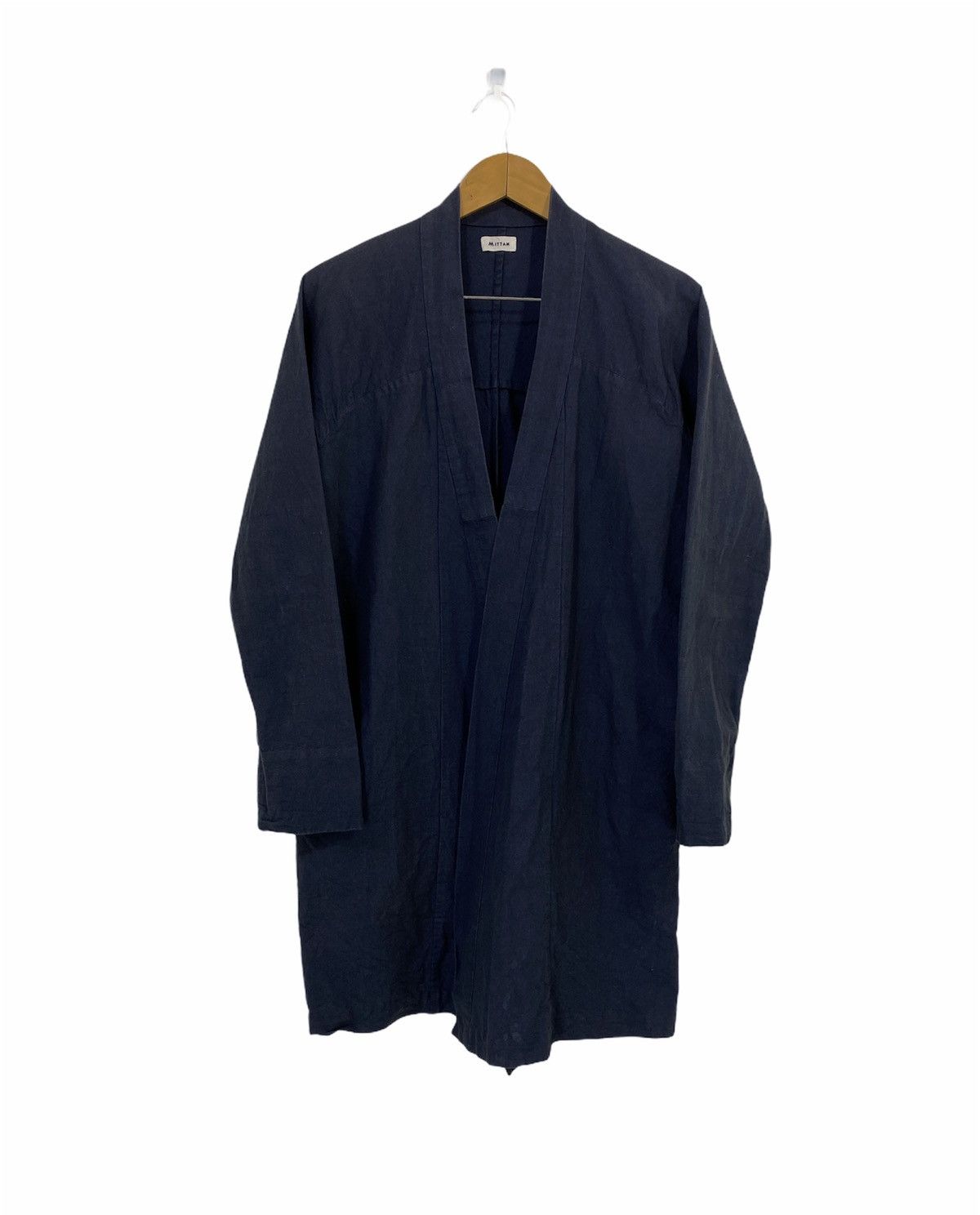 Indigo × Japanese Brand × MITTAN MITTAN Japanese Noragi Kimono indigo ...