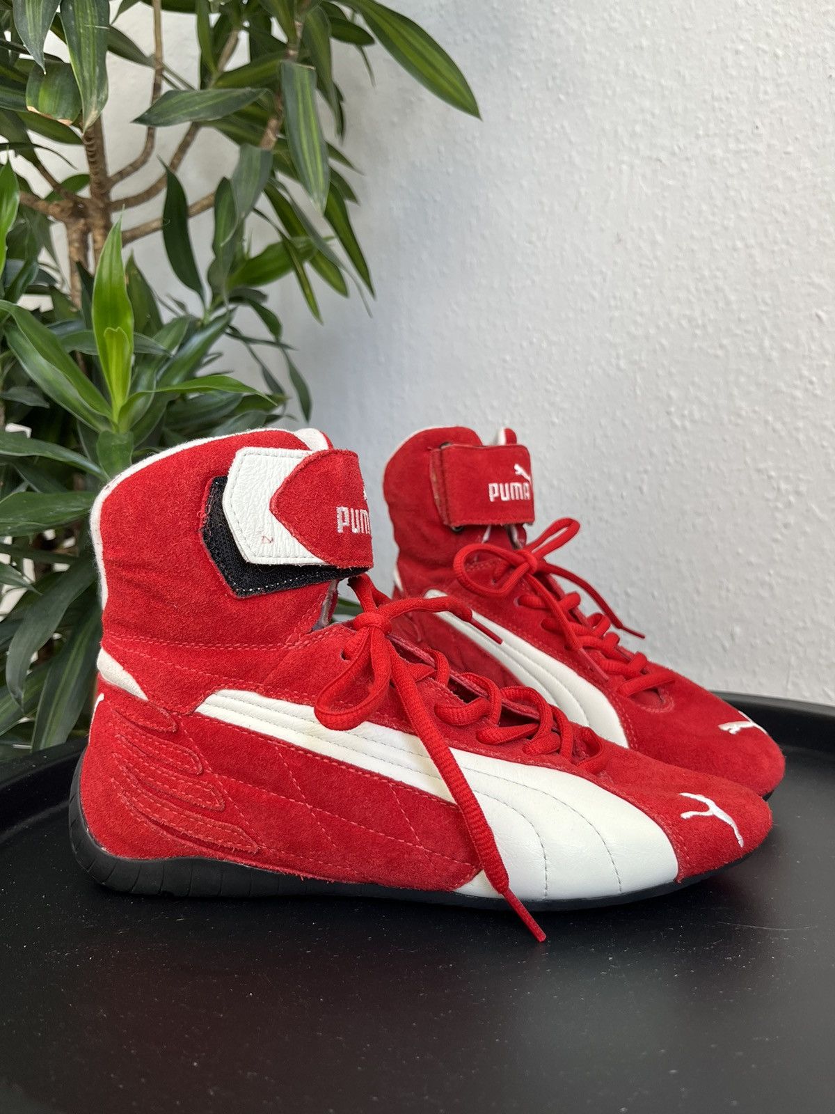 Puma × Streetwear × Vintage Vintage Leather Puma moto wrestling boxing ...