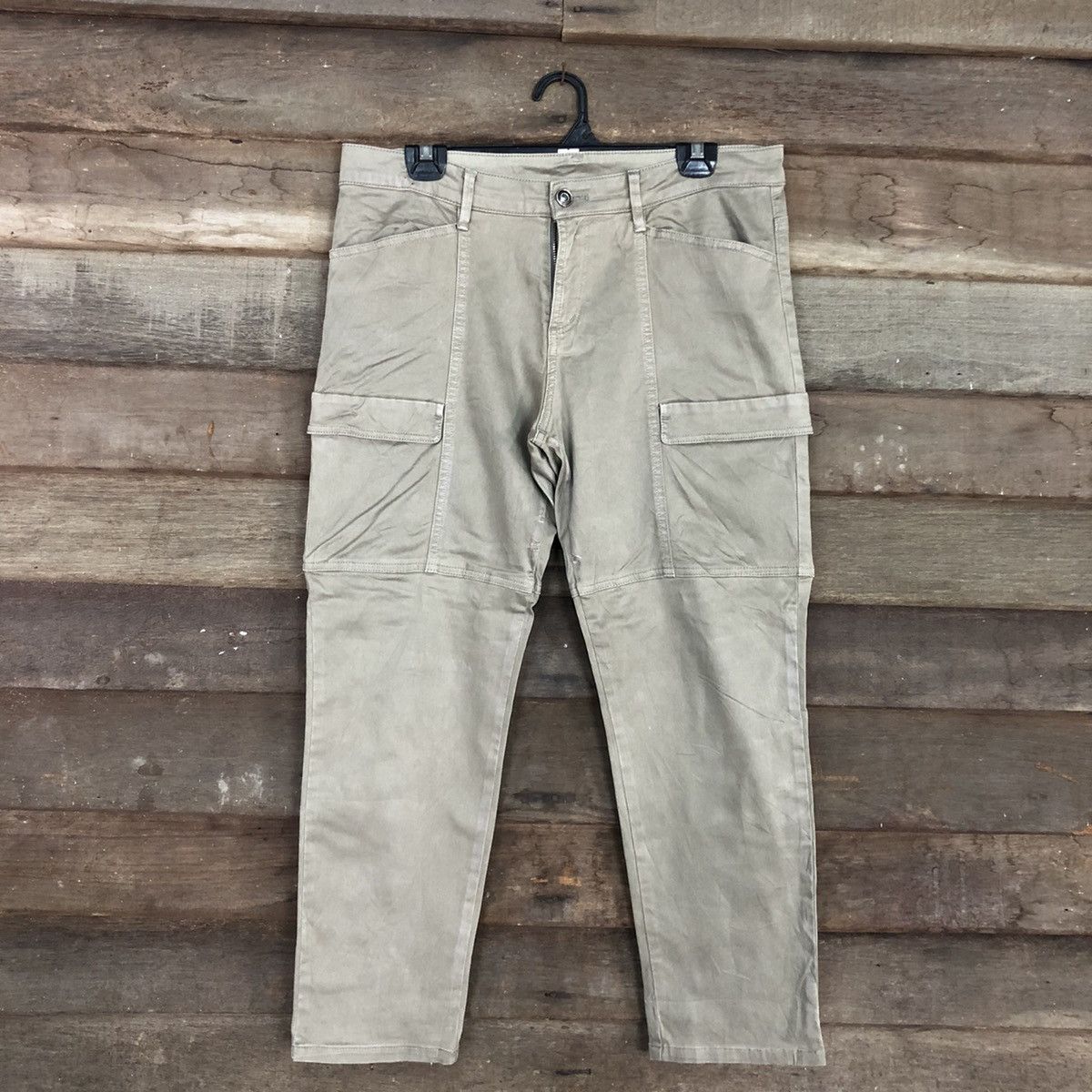 Vintage Indivi Light Grey Multipocket Cargo Pants #c950 | Grailed