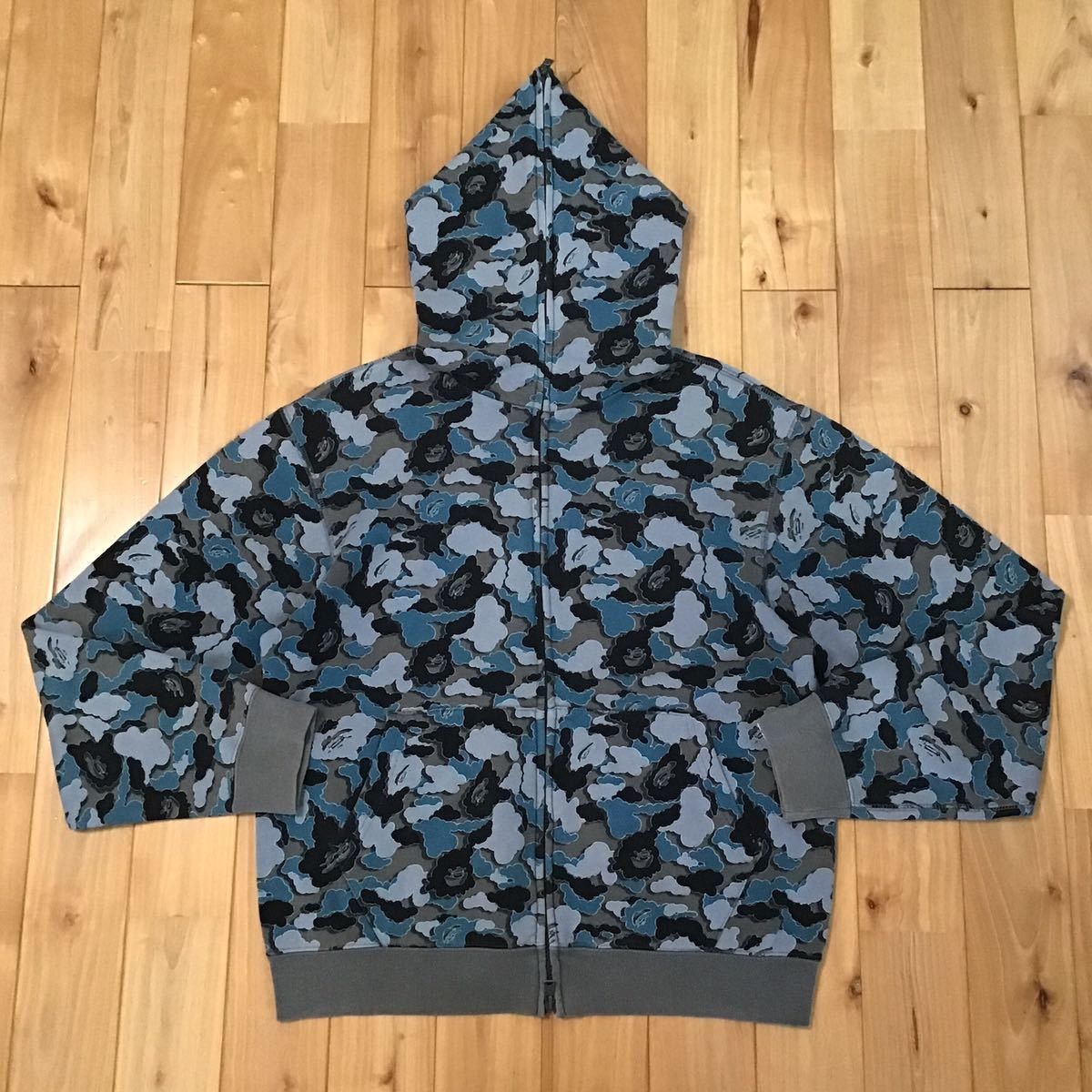 Bape × Kaws BAPE × kaws cloud camo full zip hoodie | Grailed