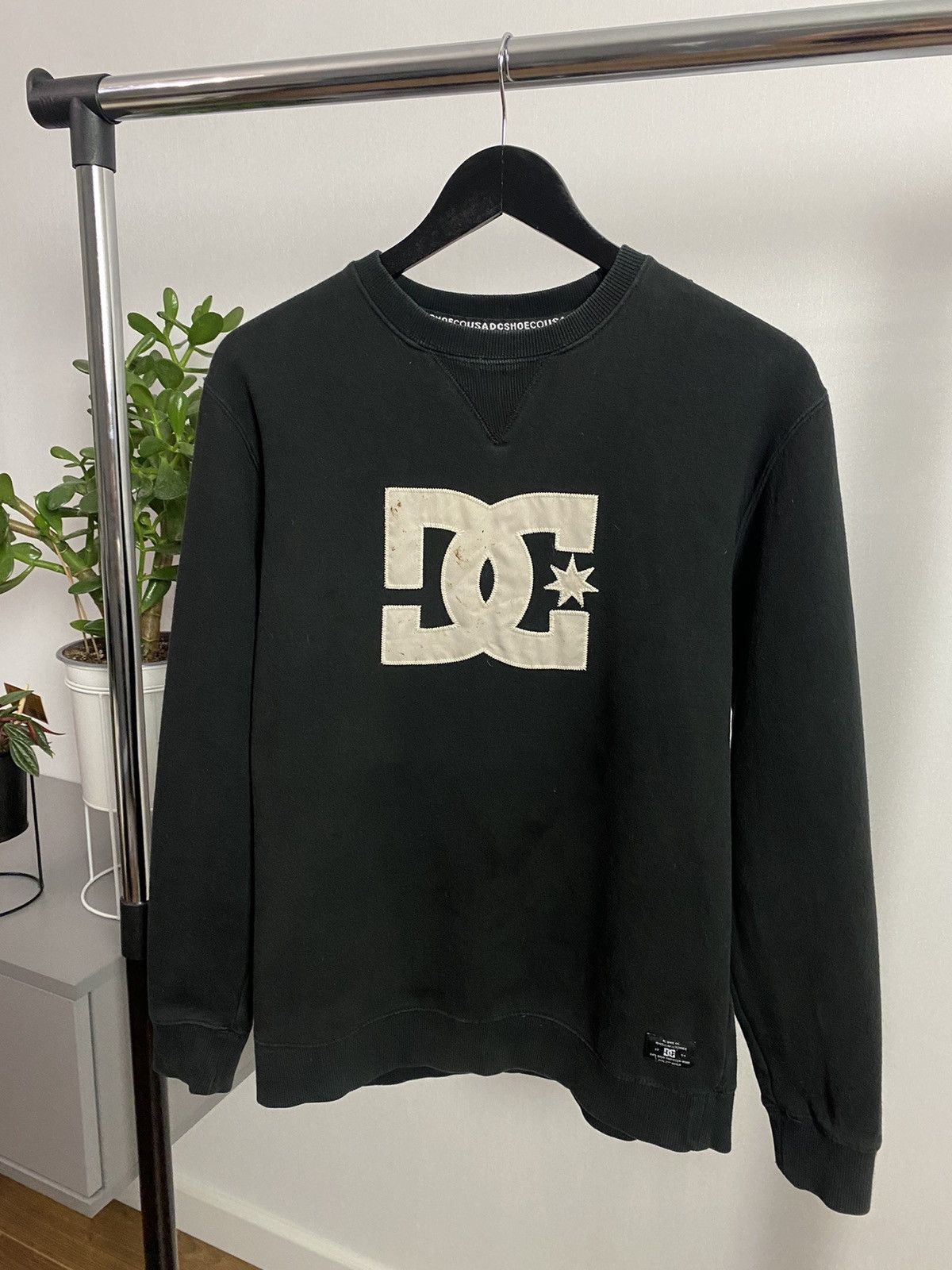 Dc × Streetwear × Vintage Vintage DC Logo Black Sweatshirt | Grailed