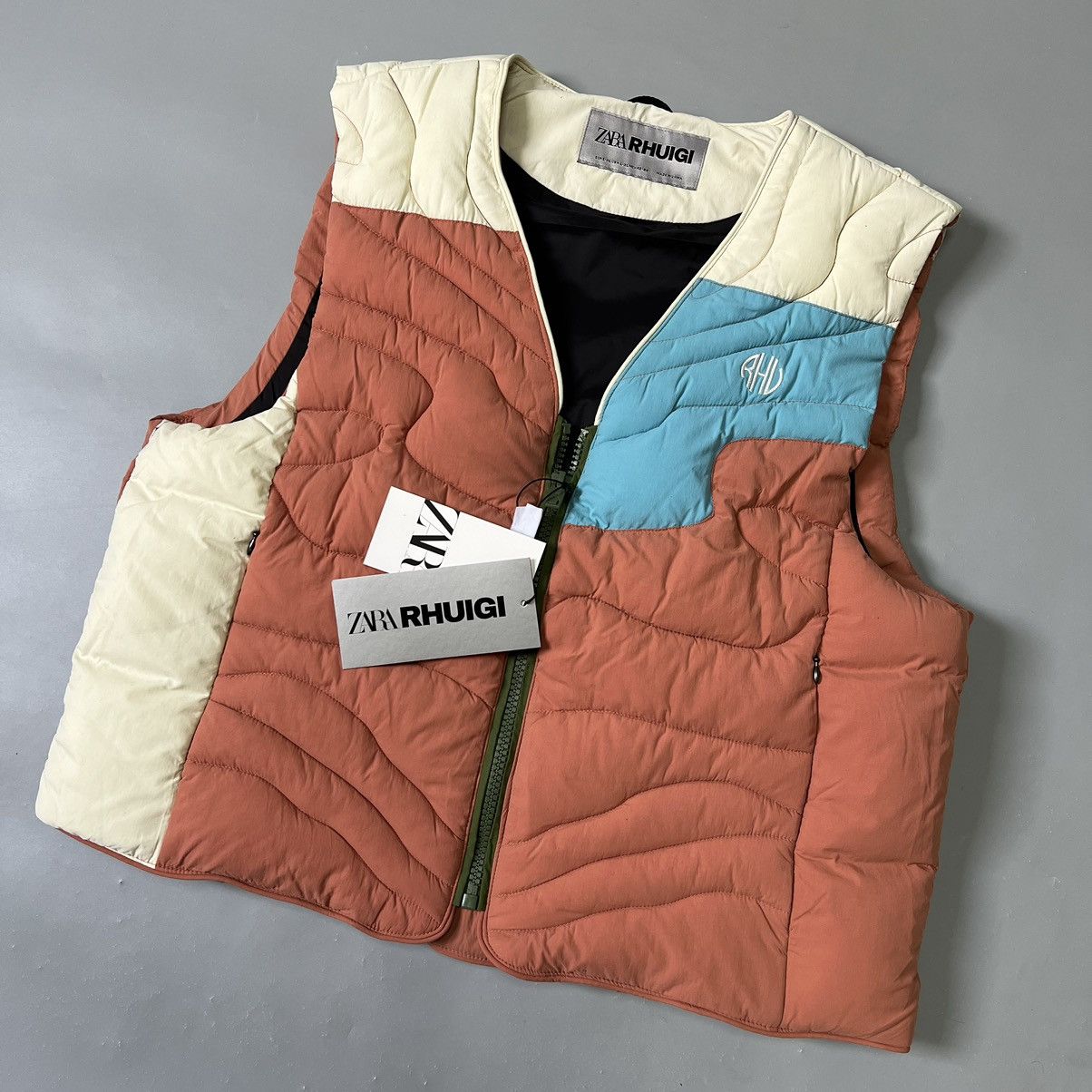 Rhude × Zara Rhude x Zara NEW Puffer Vest LIMITED EDITION | Grailed