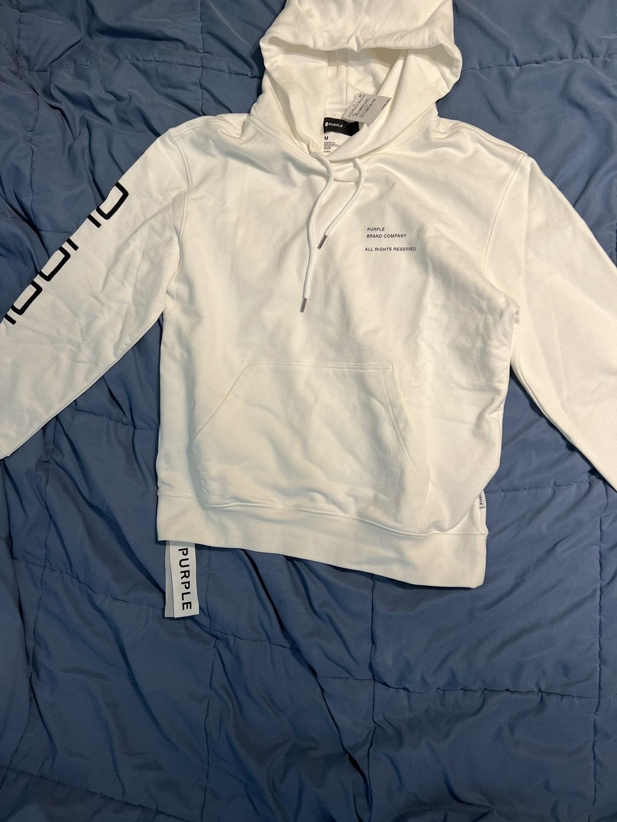 Purple Brand Purple Brand White Hoodie | Grailed