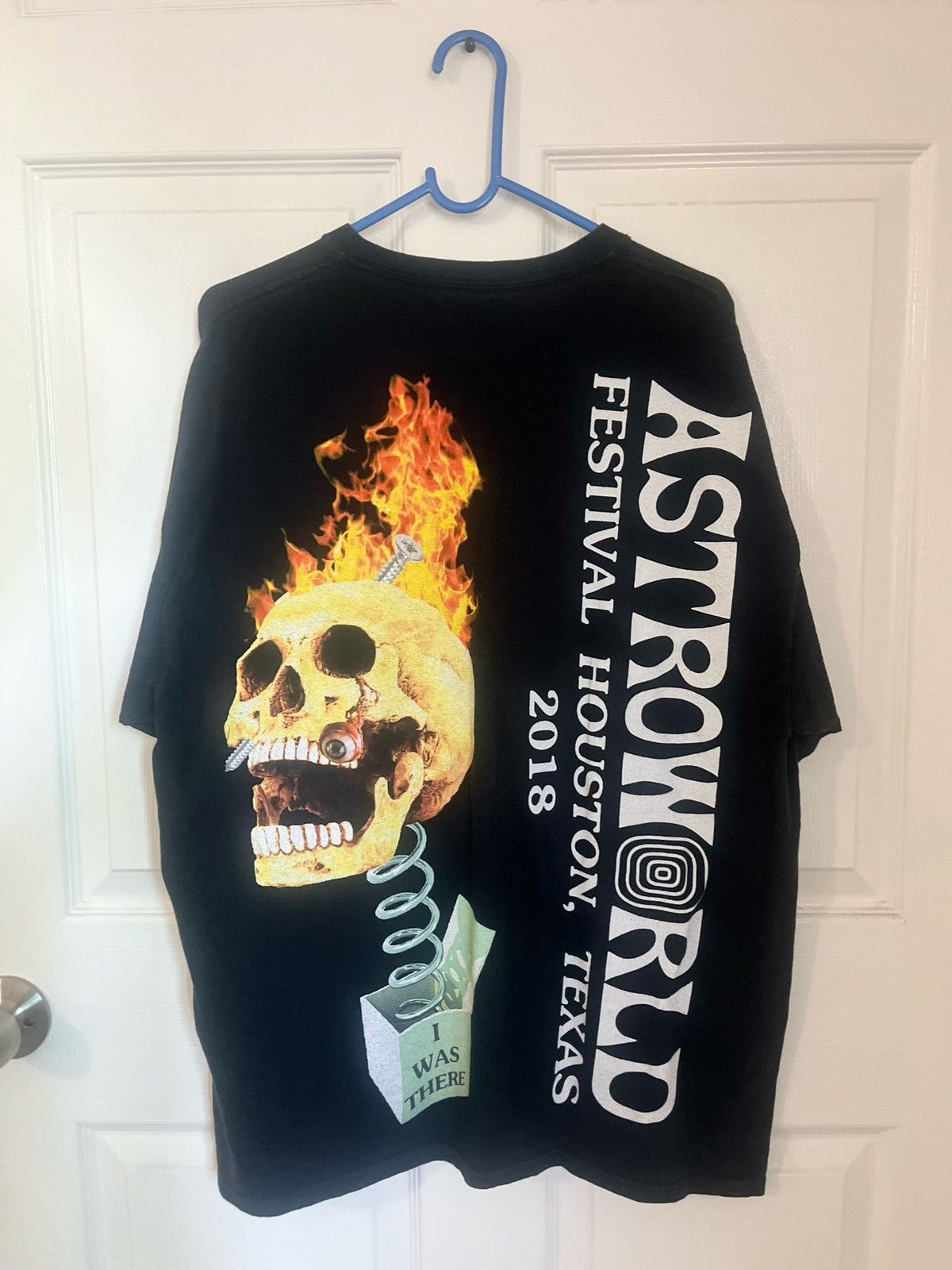 Travis Scott “ASTROWORLD 2018 SKULL IN THE BOX TEE | Grailed
