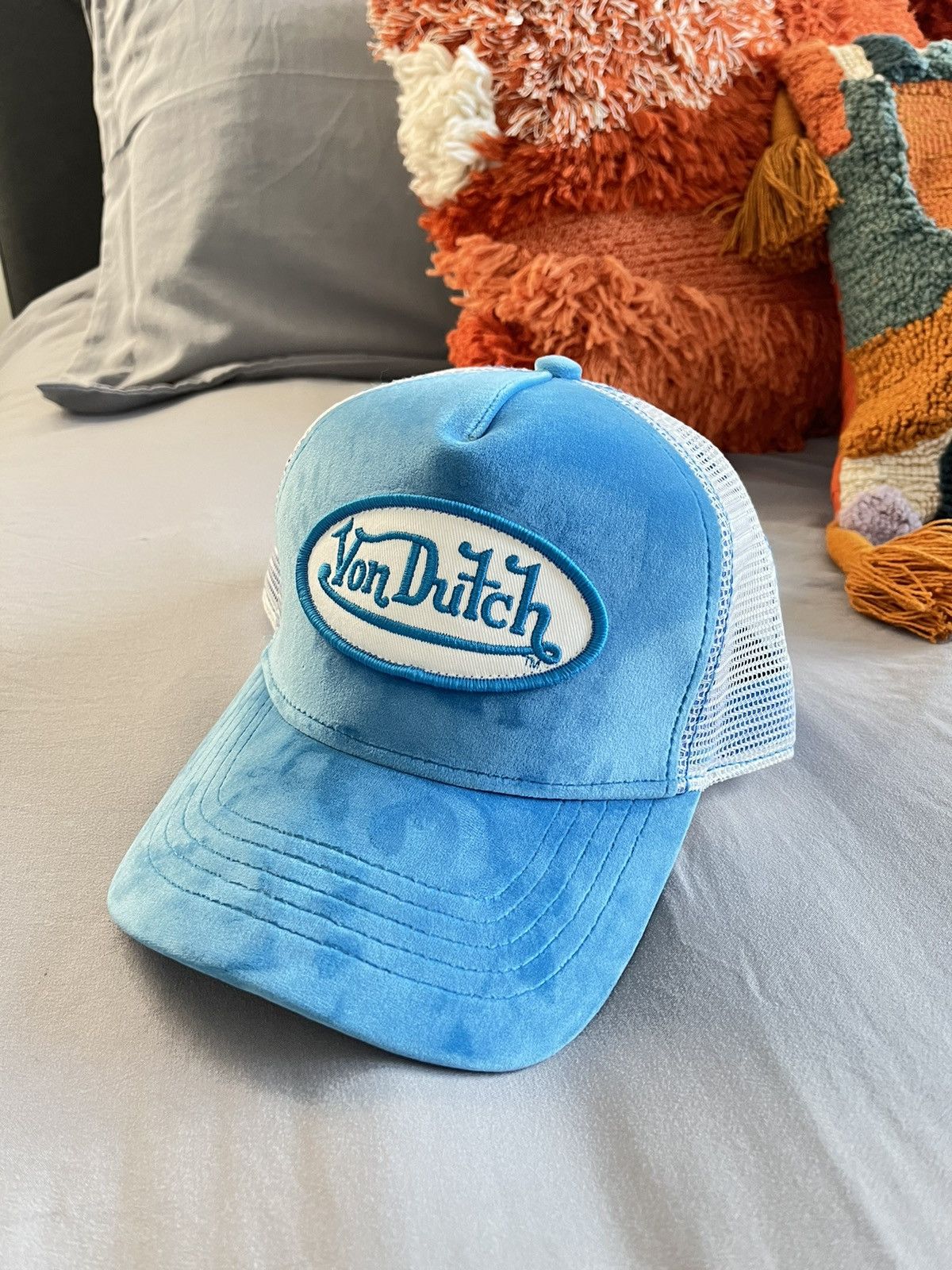 Von Dutch Von Dutch Blue Velvet Hat | Grailed