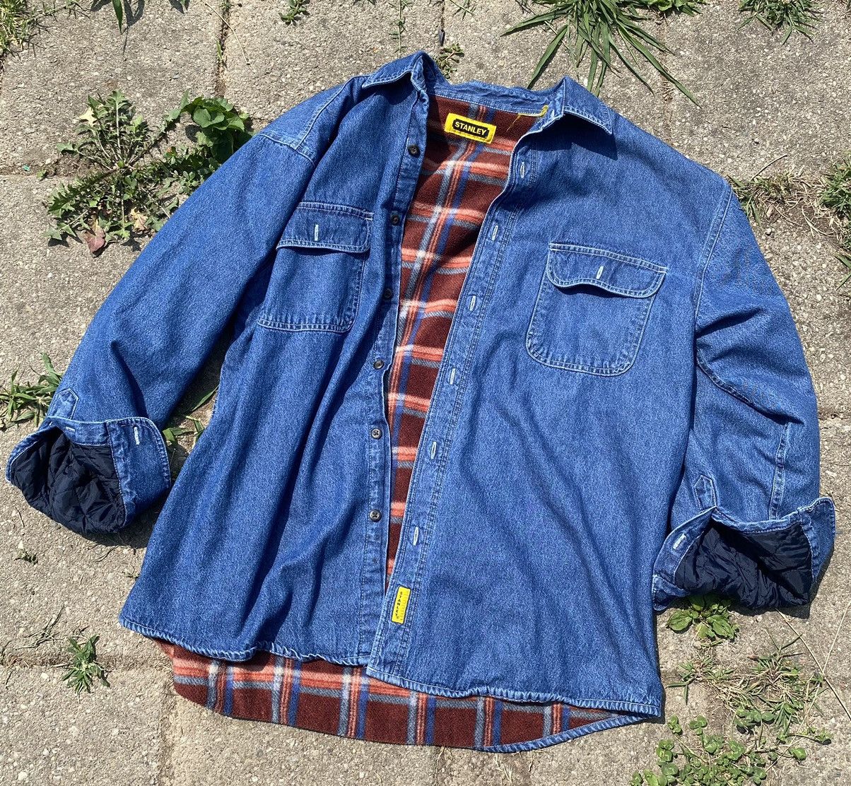 Vintage Crazy vintage blanket lined Stanley denim work shirt | Grailed
