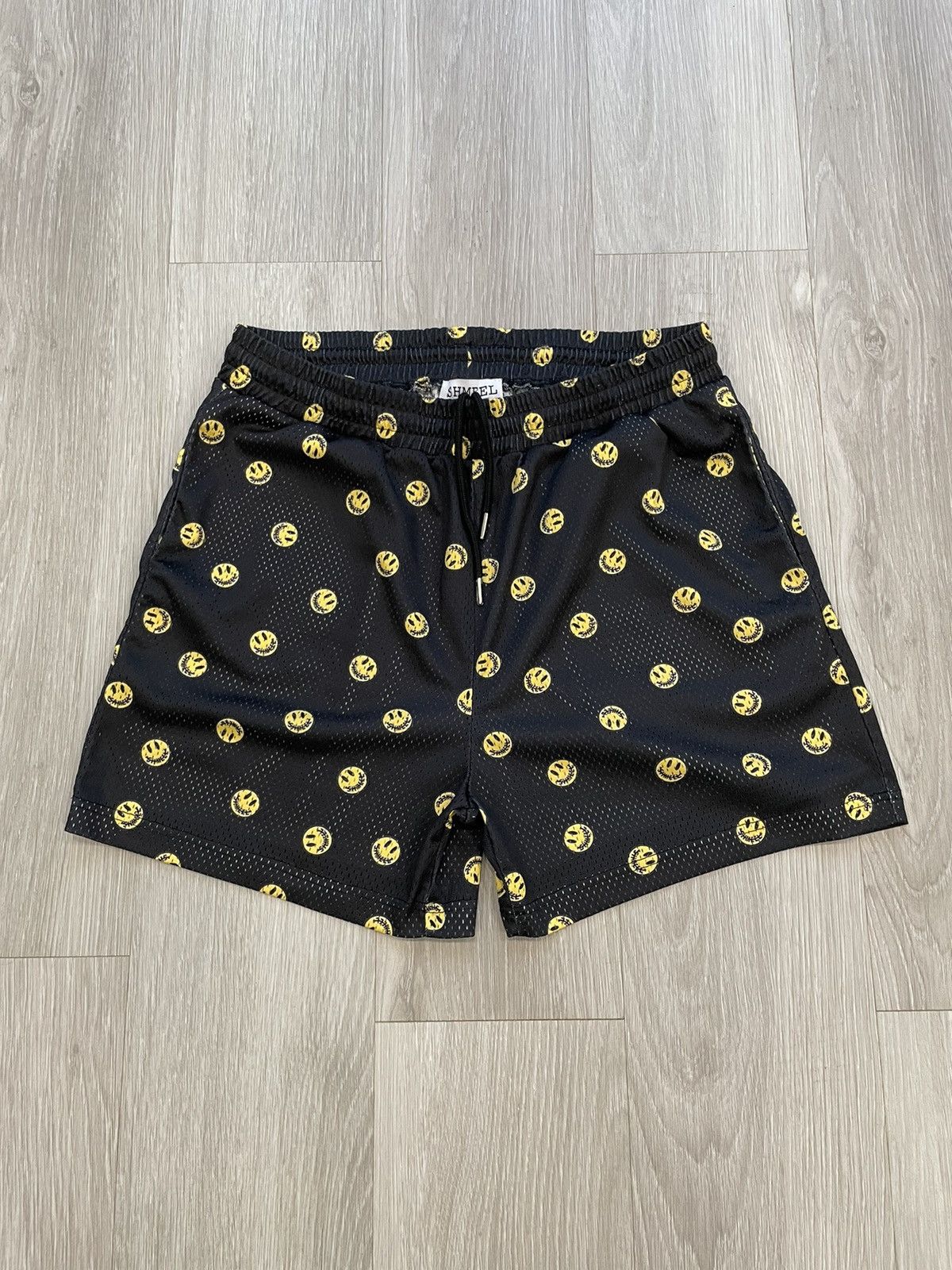 ShmeelNYC Shmeel NYC Smiley Face Emoji Mesh Shorts | Grailed