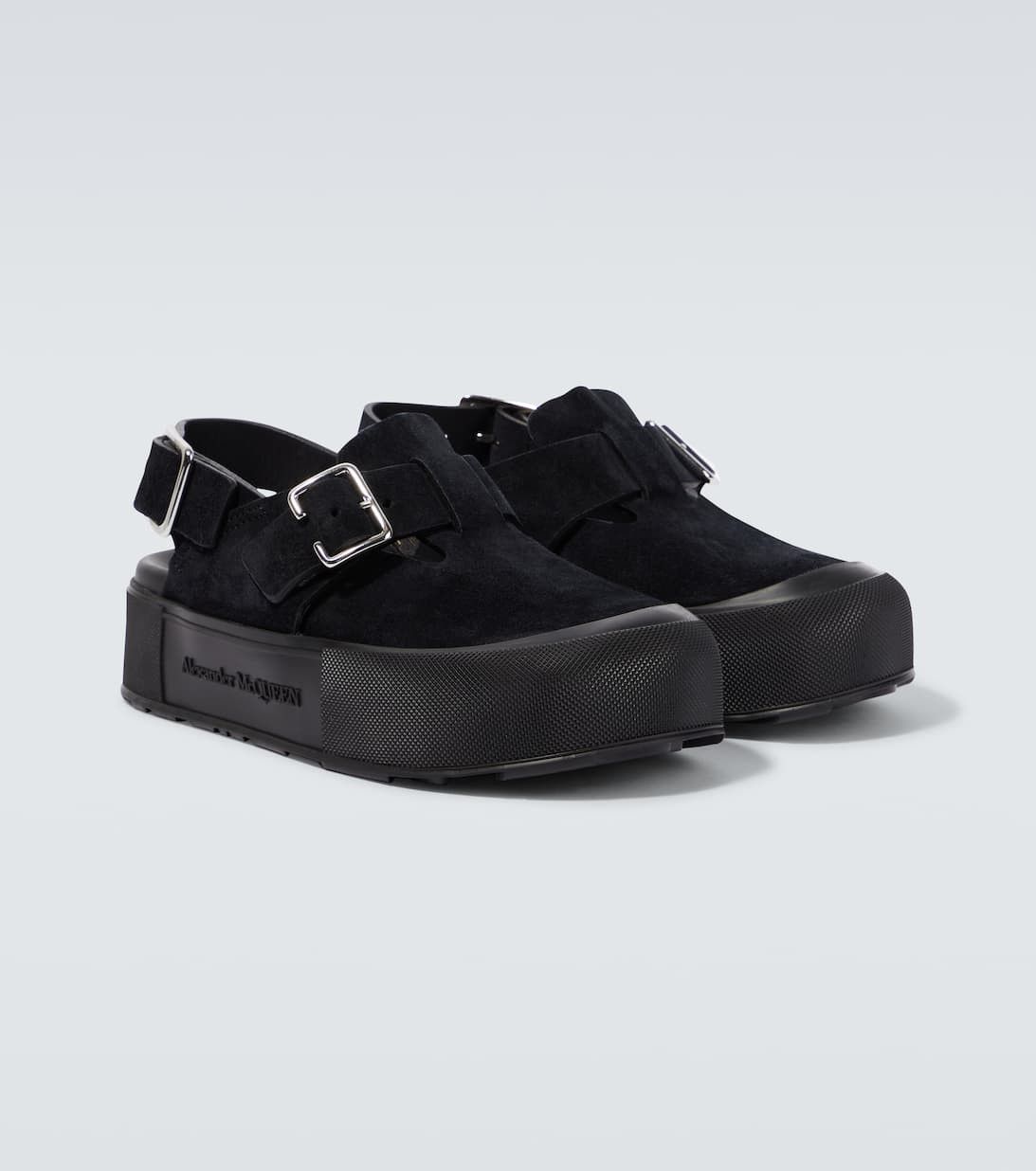 Alexander McQueen *$1.1K Value* Mount Slick suede sandals | Grailed