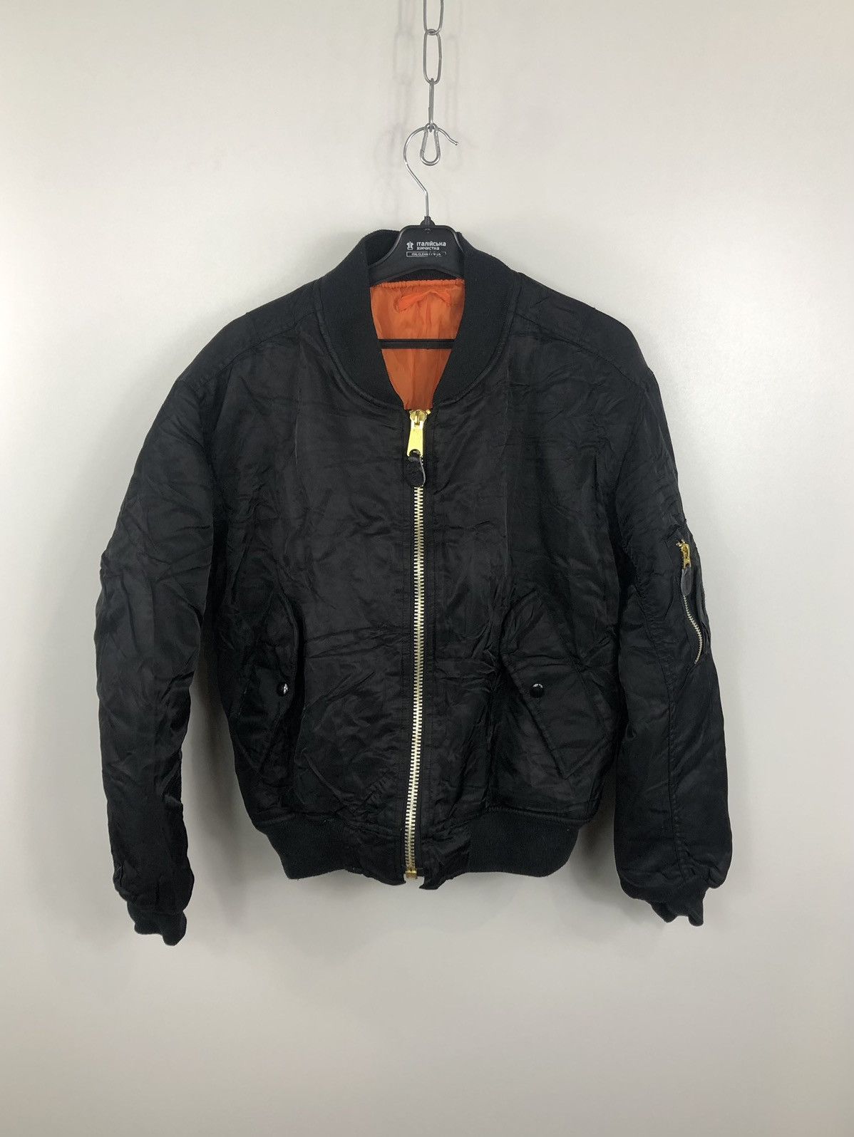 Vintage Vintage MA-1 Flyer’s Bomber Jacket USA Military Bomber Black | Grailed