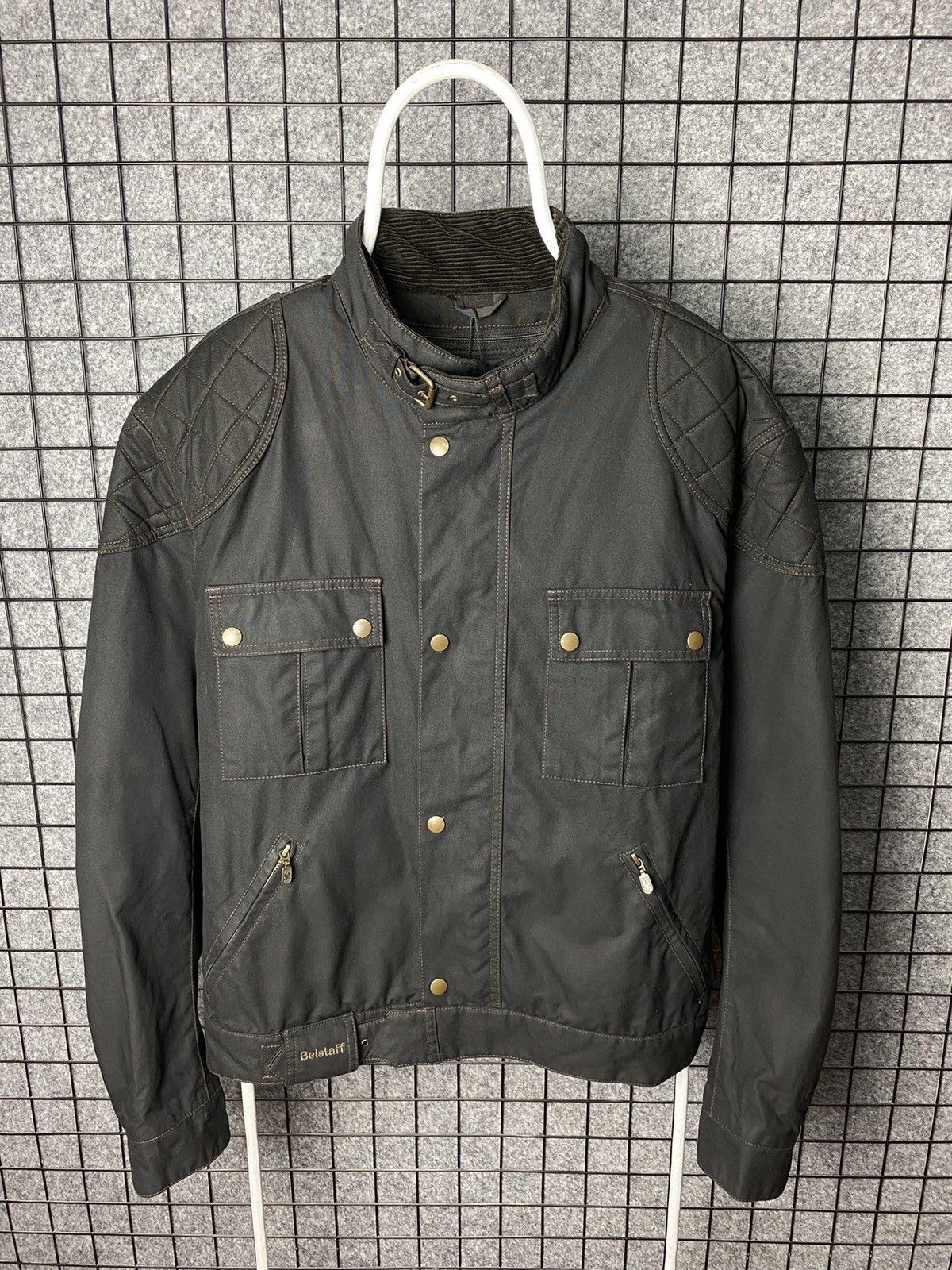 Vintage Belstaff Vintage Motorcycle Biker Light Jacket Size 4XL XL ...