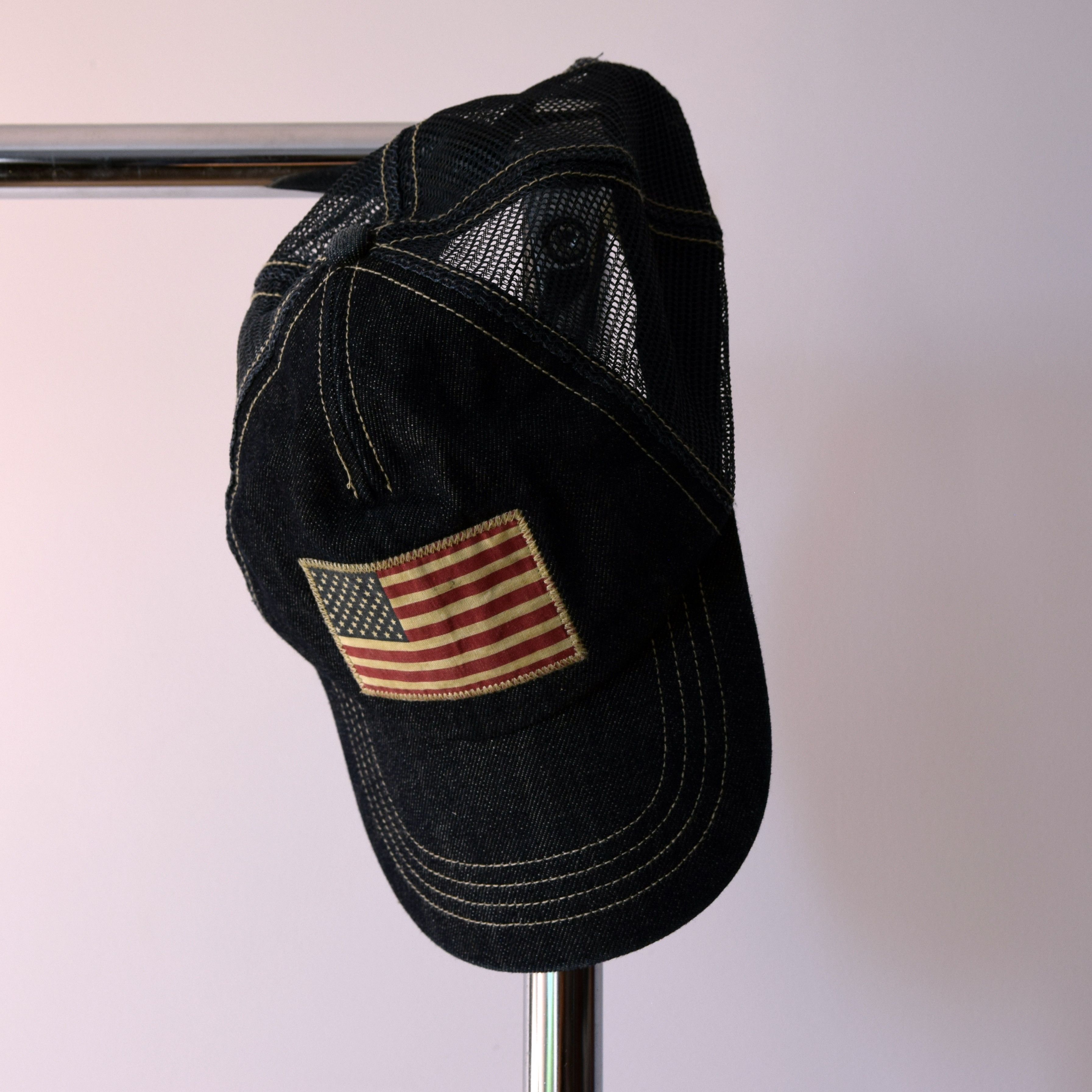 Ralph Lauren RRL Denim Trucker Hat With Corduroy Brim Double RL | Grailed