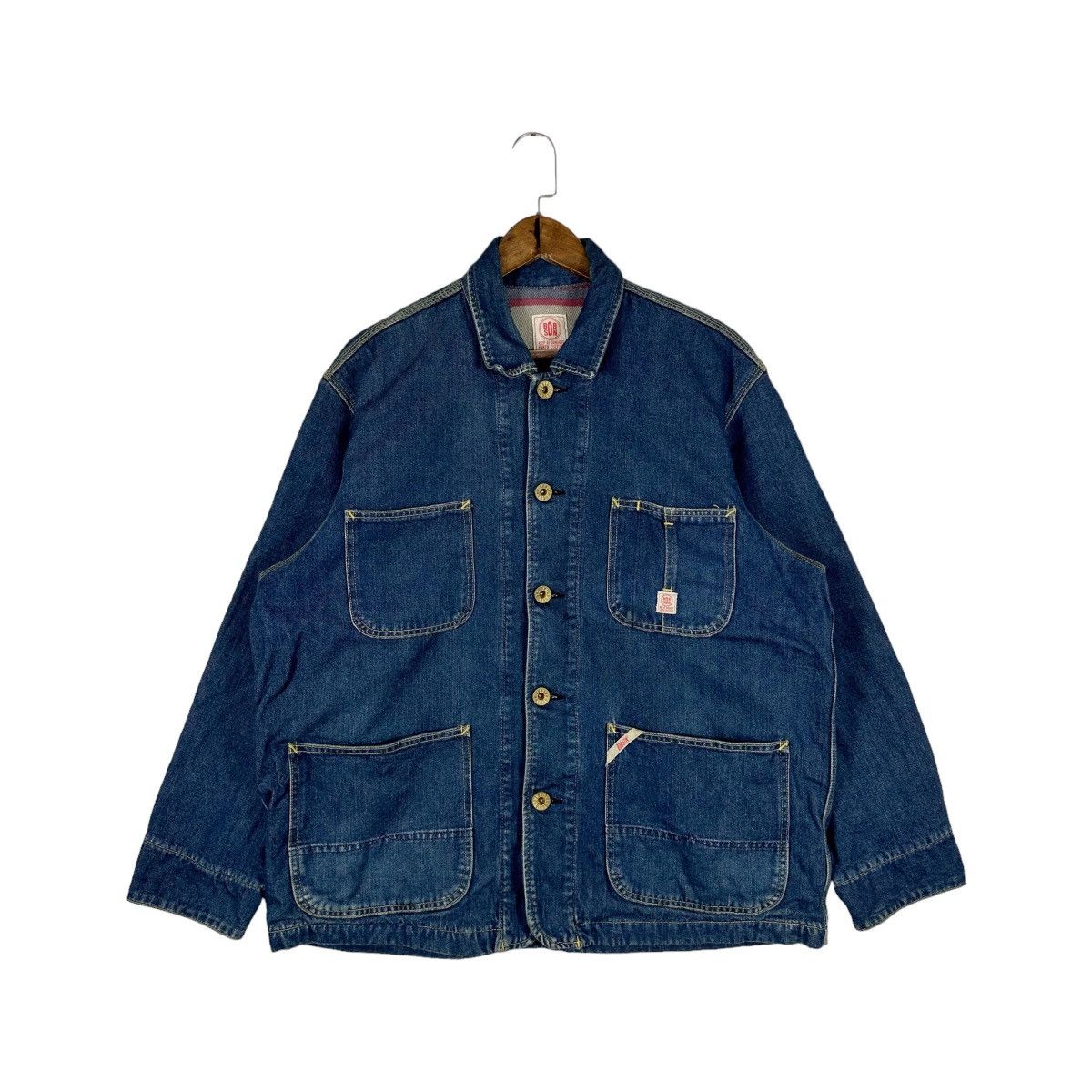 Vintage Vintage Bobson Chore Coat Denim Blanket Lined Jacket | Grailed