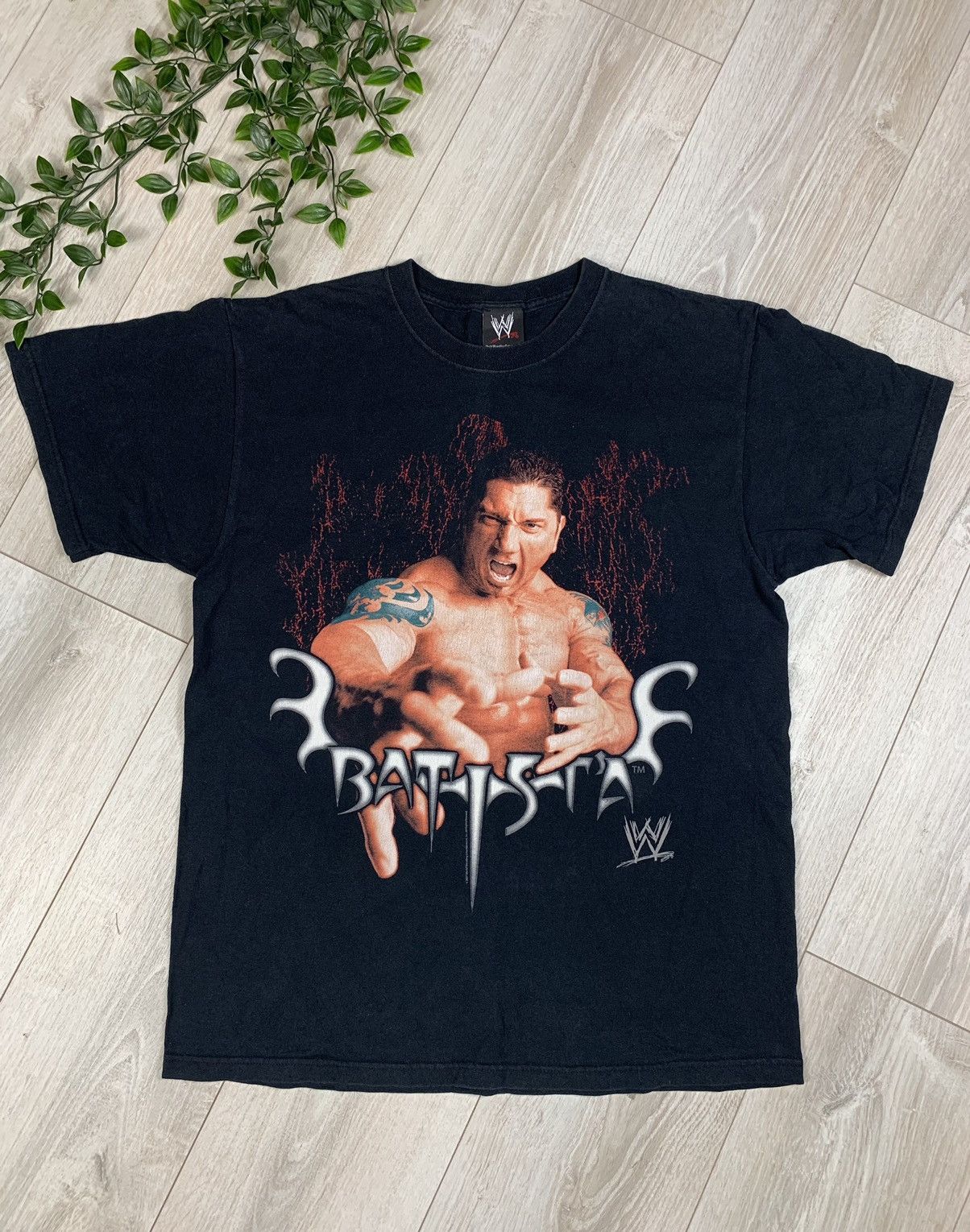 Vintage Vintage 2007 Batista WWE Tee Tshirt Sport Rare 00s y2k fotl ...