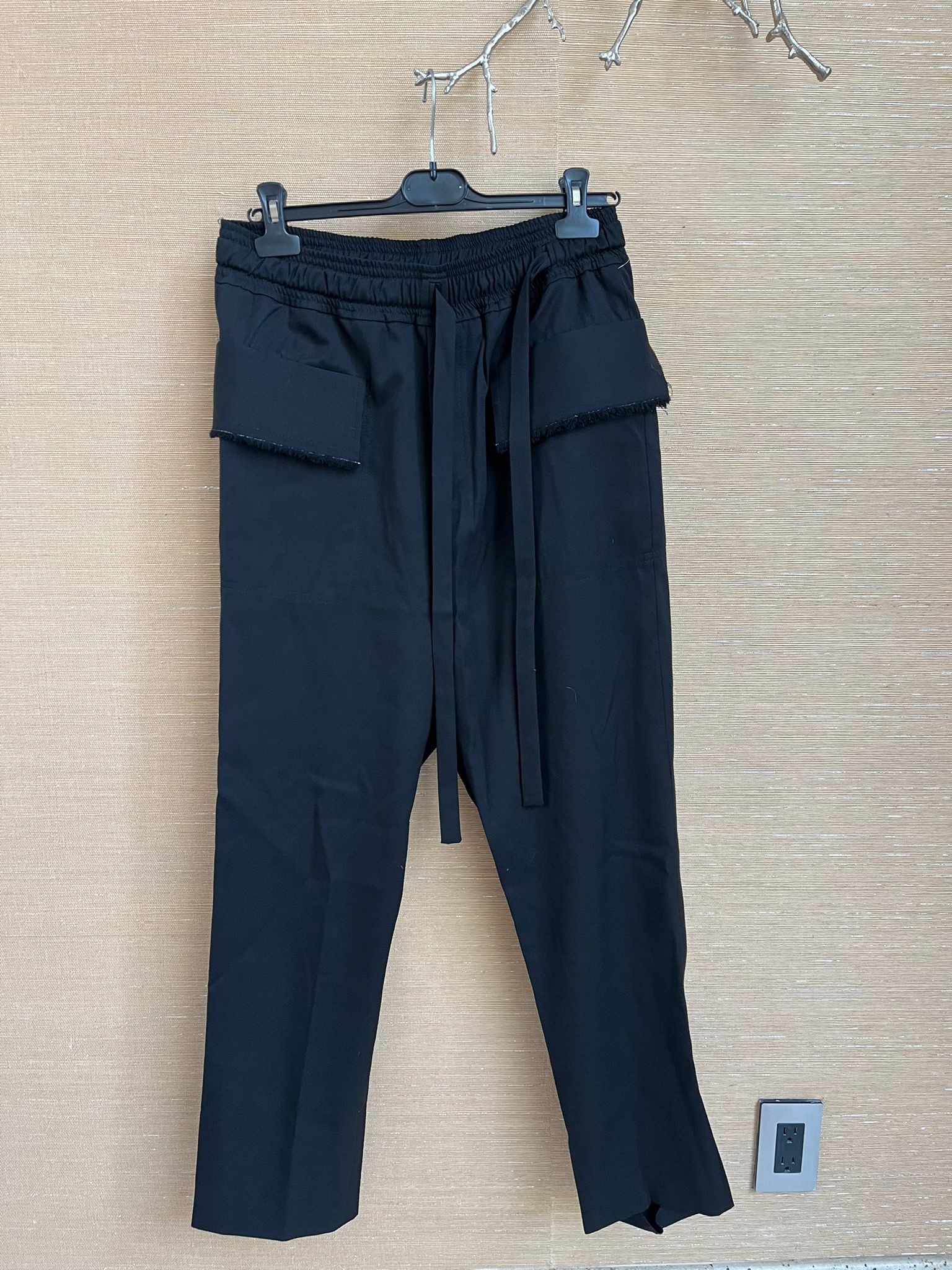 Damir Doma Virgin Wool Polate Drawstring Pants in Black Color | Grailed