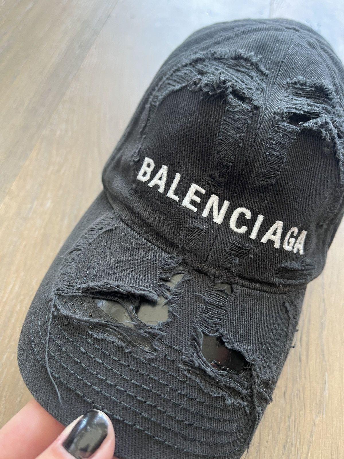 Balenciaga Balenciaga Destroyed Hat | Grailed