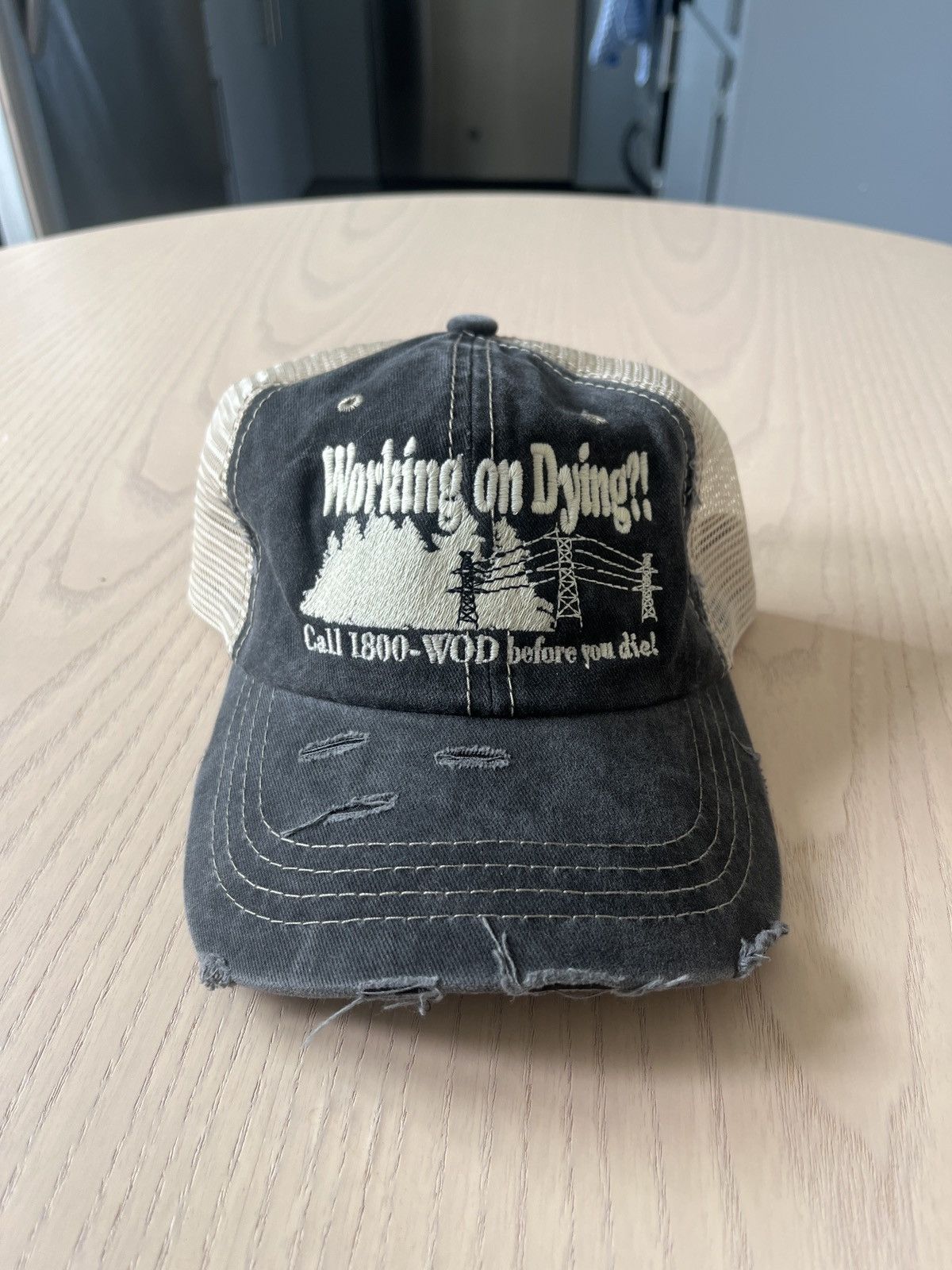 Drain Gang × Goth Money × Streetwear Working on Dying trucker hat WOD ...
