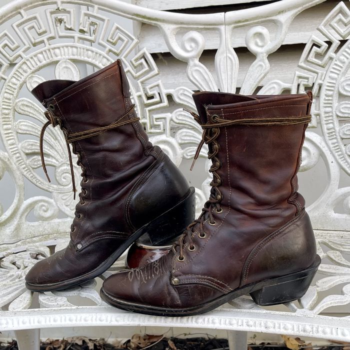Vintage Vintage Packer Leather Boots Logger Western Brown | Grailed