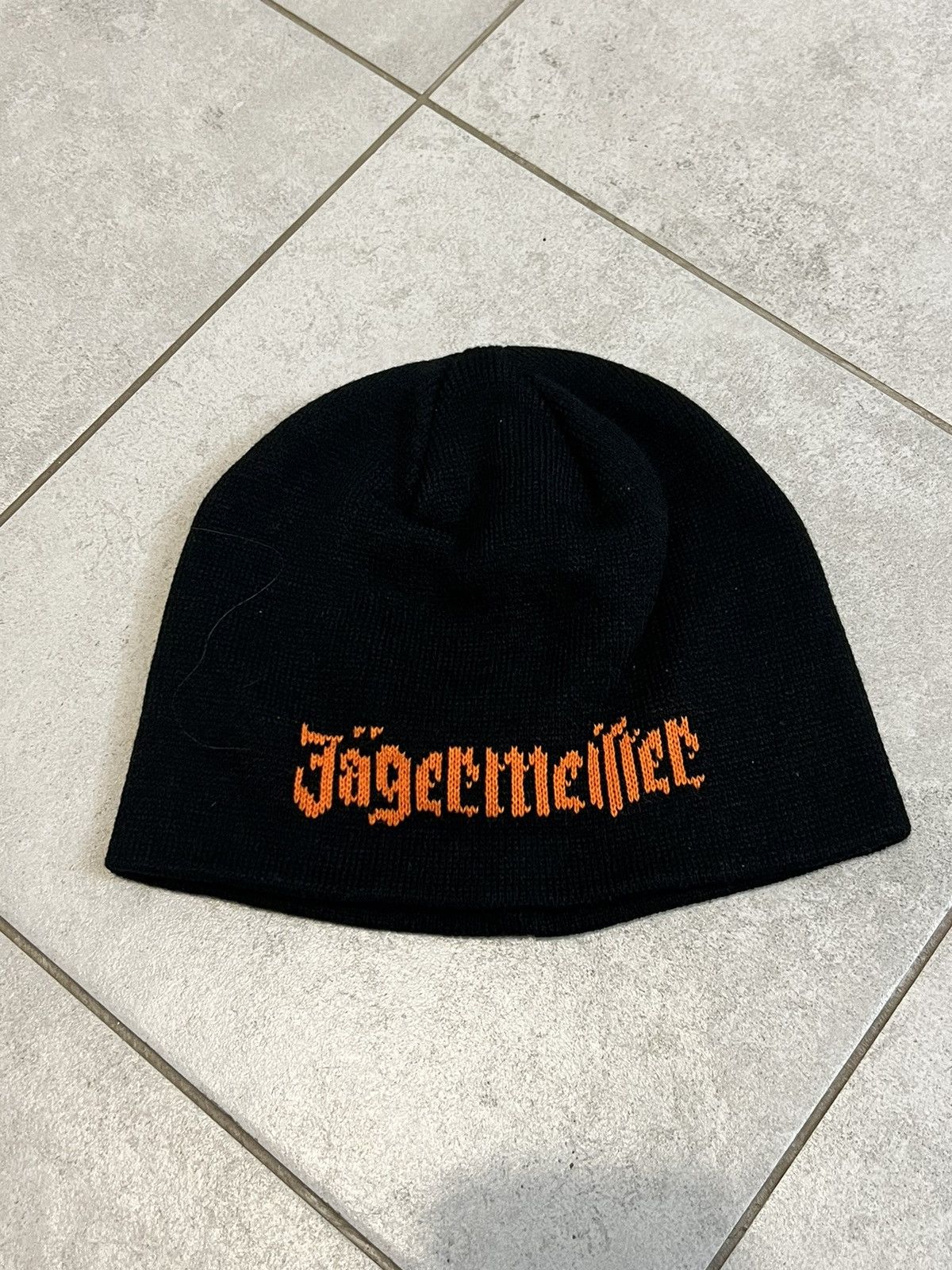 Jagermeister × Streetwear × Vintage Jägermeister Beanie Hat Logo Black ...