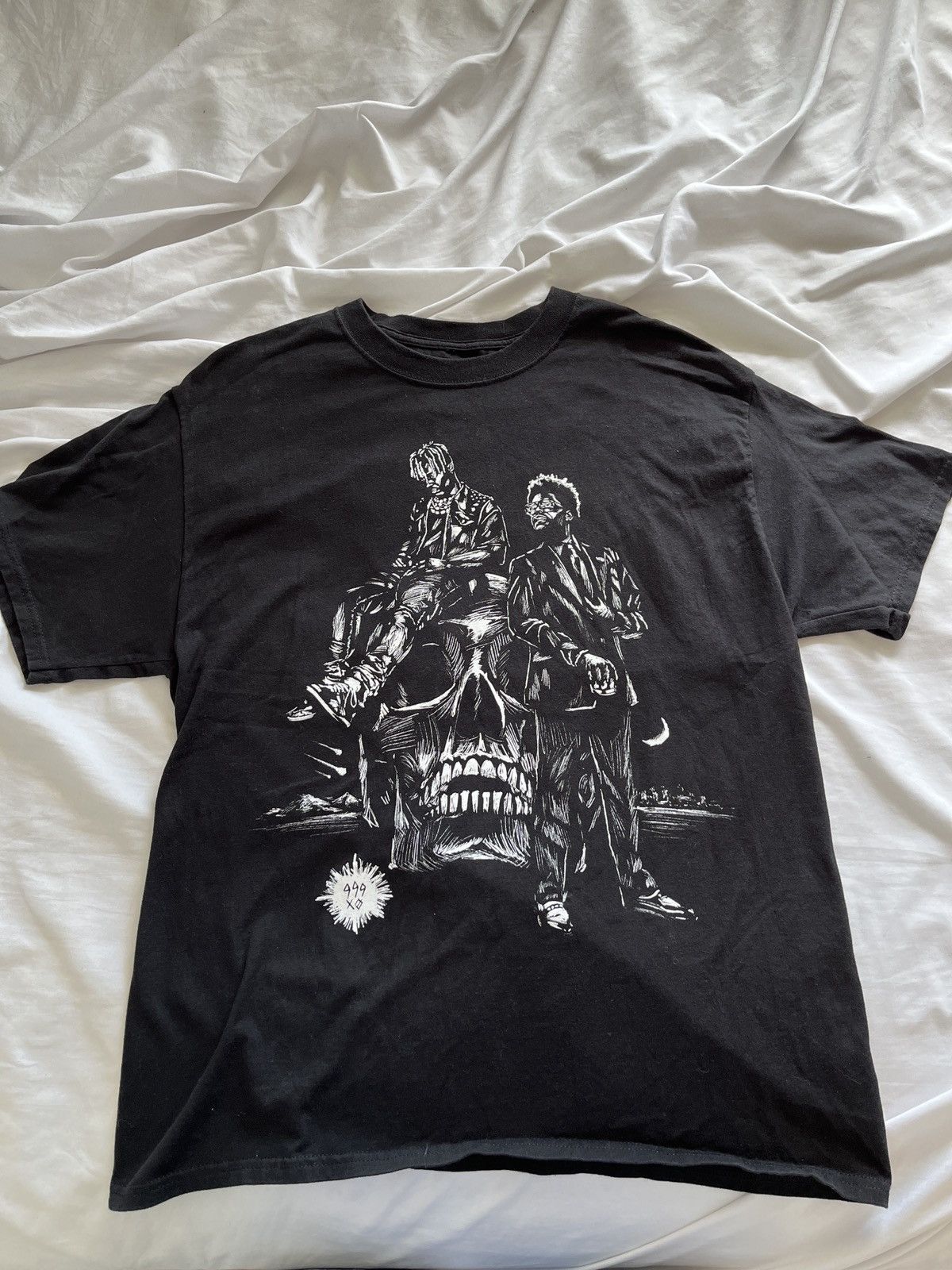 Streetwear × The Weeknd Juice WRLD X The Weeknd Smile Skull Collab tee ...